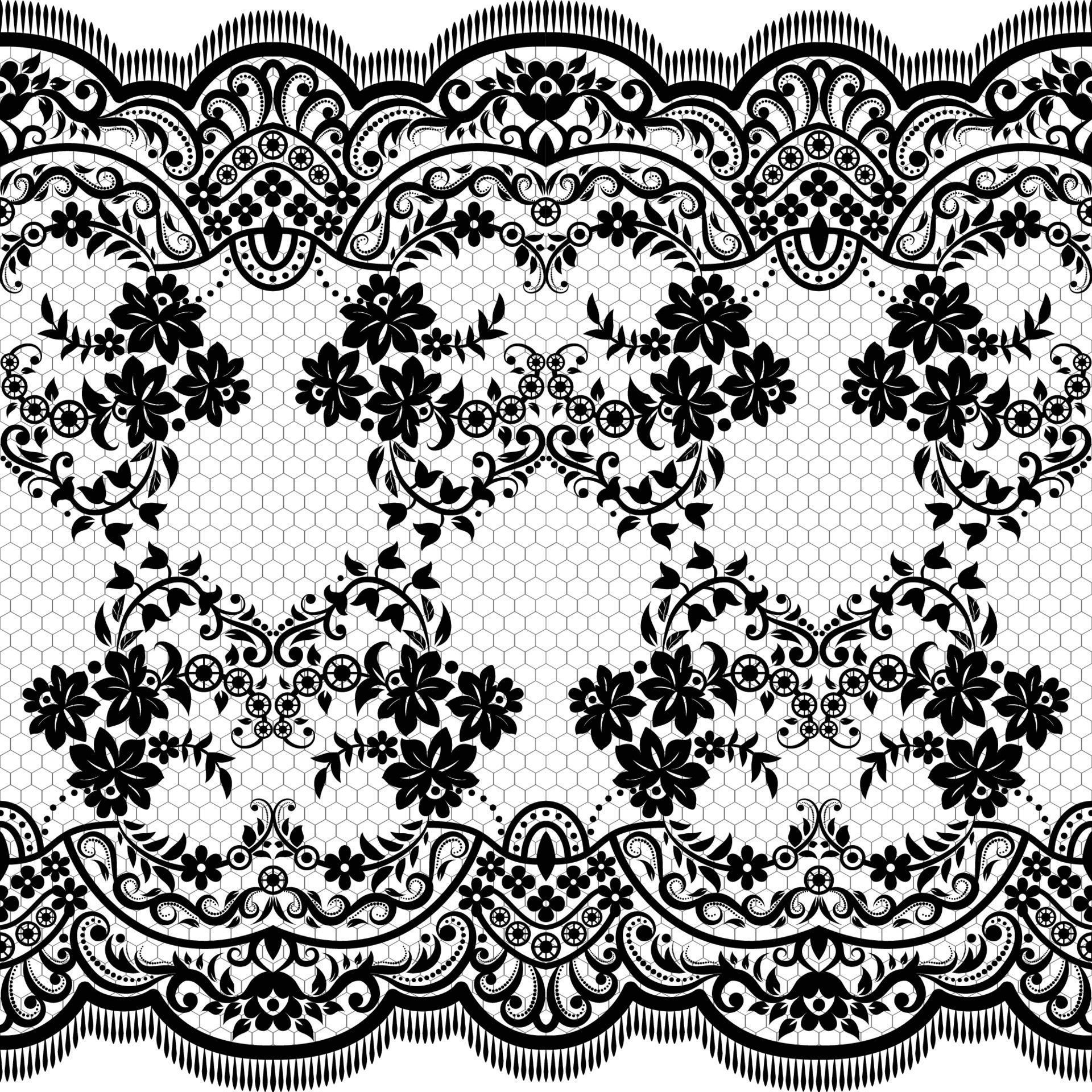 Abstract seamless lace pattern with flowers 7118089 Vector Art at Vecteezy