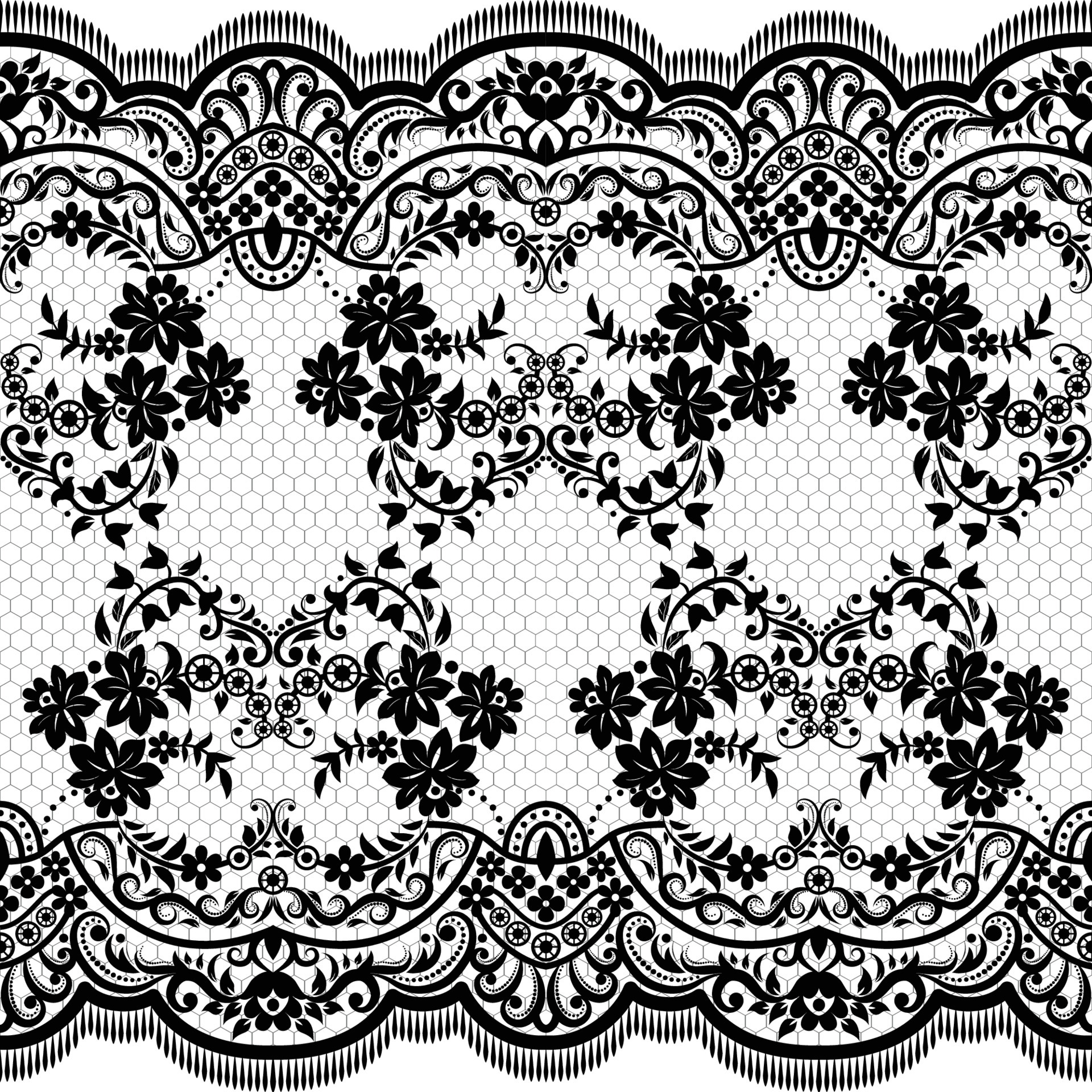 Abstract seamless lace pattern with flowers 7118089 Vector Art at Vecteezy