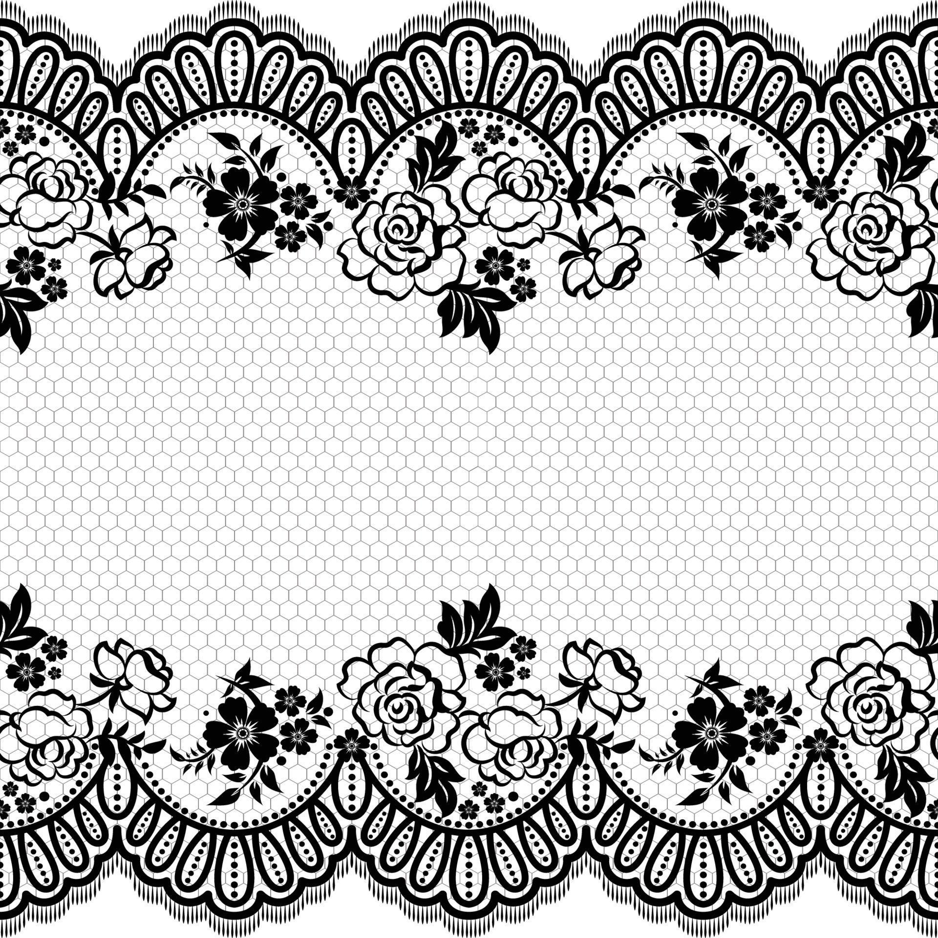 Abstract seamless lace pattern with flowers 7118102 Vector Art at Vecteezy