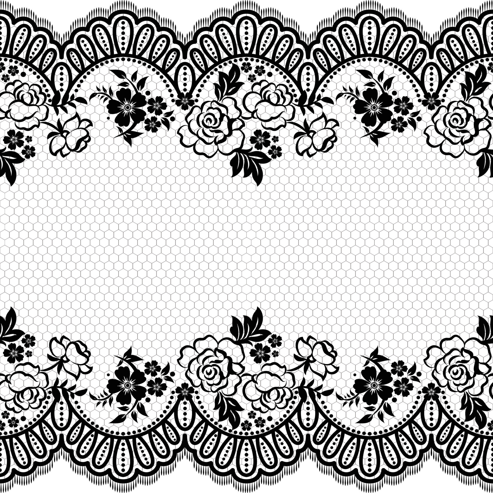 Abstract seamless lace pattern with flowers 7118102 Vector Art at Vecteezy