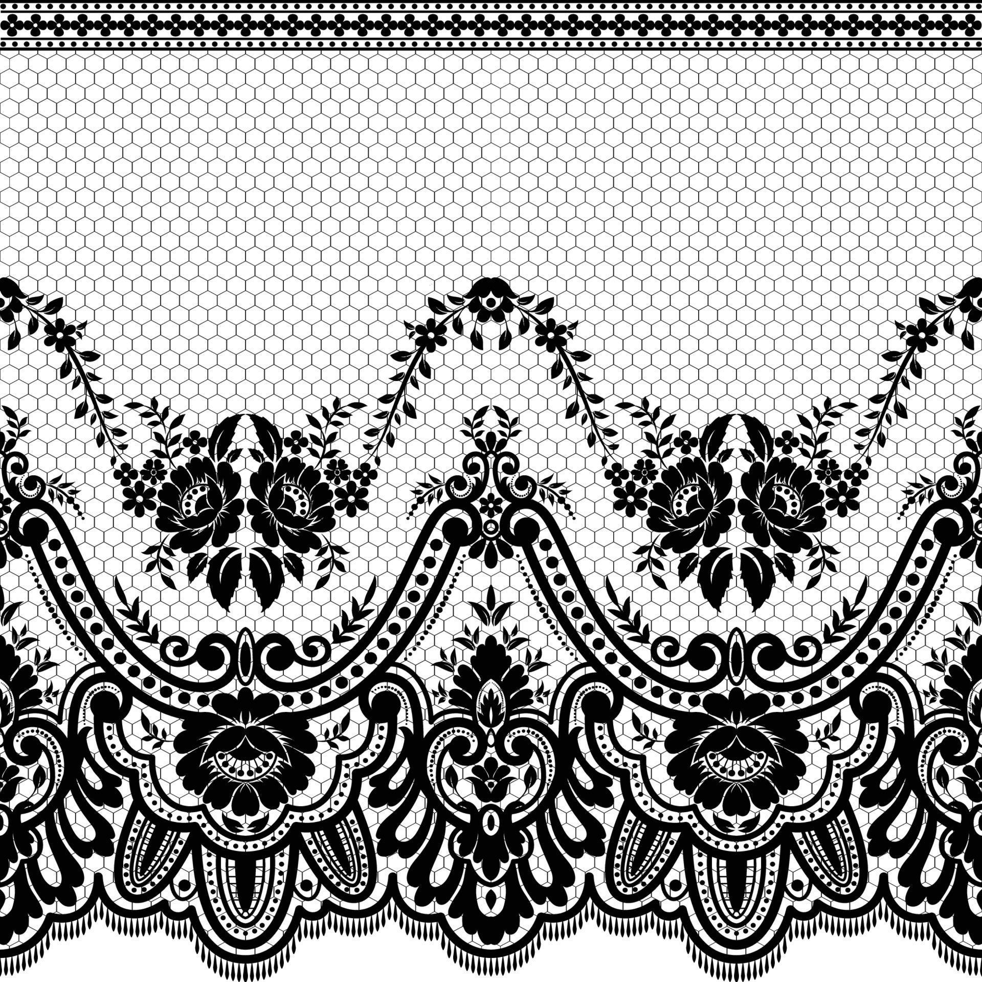 Abstract seamless lace pattern with flowers 7118107 Vector Art at Vecteezy