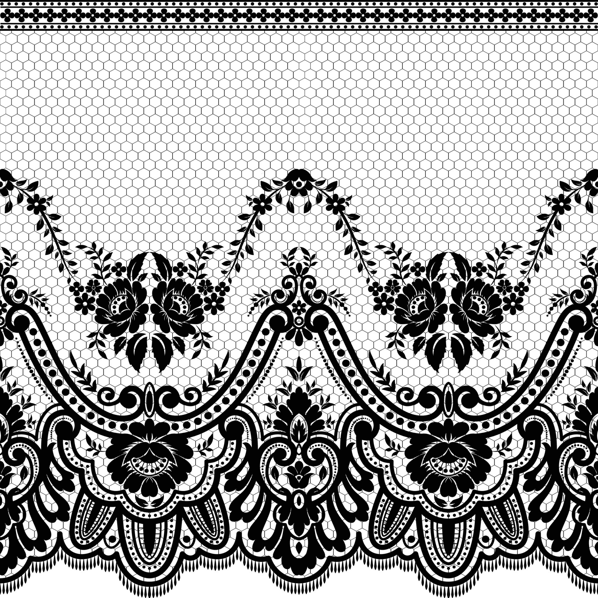 Abstract seamless lace pattern with flowers 7118107 Vector Art at Vecteezy