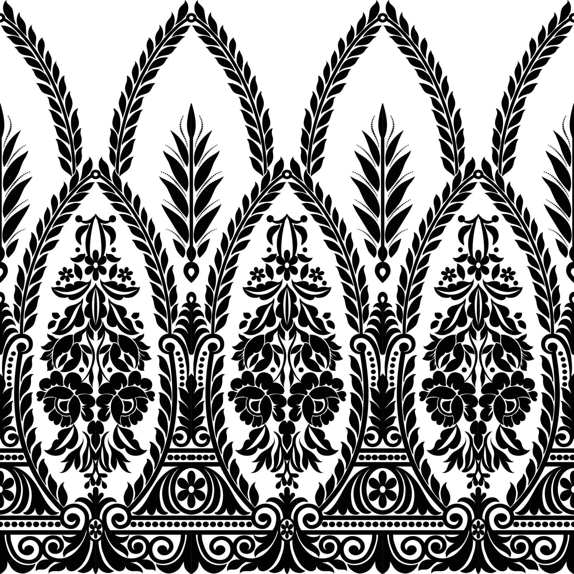 Abstract seamless lace pattern with flowers 7118108 Vector Art at Vecteezy