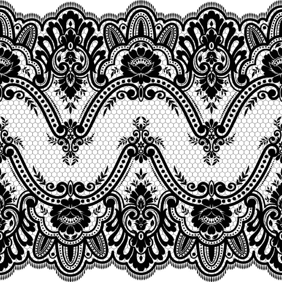 Abstract seamless lace pattern with flowers 7118109 Vector Art at Vecteezy