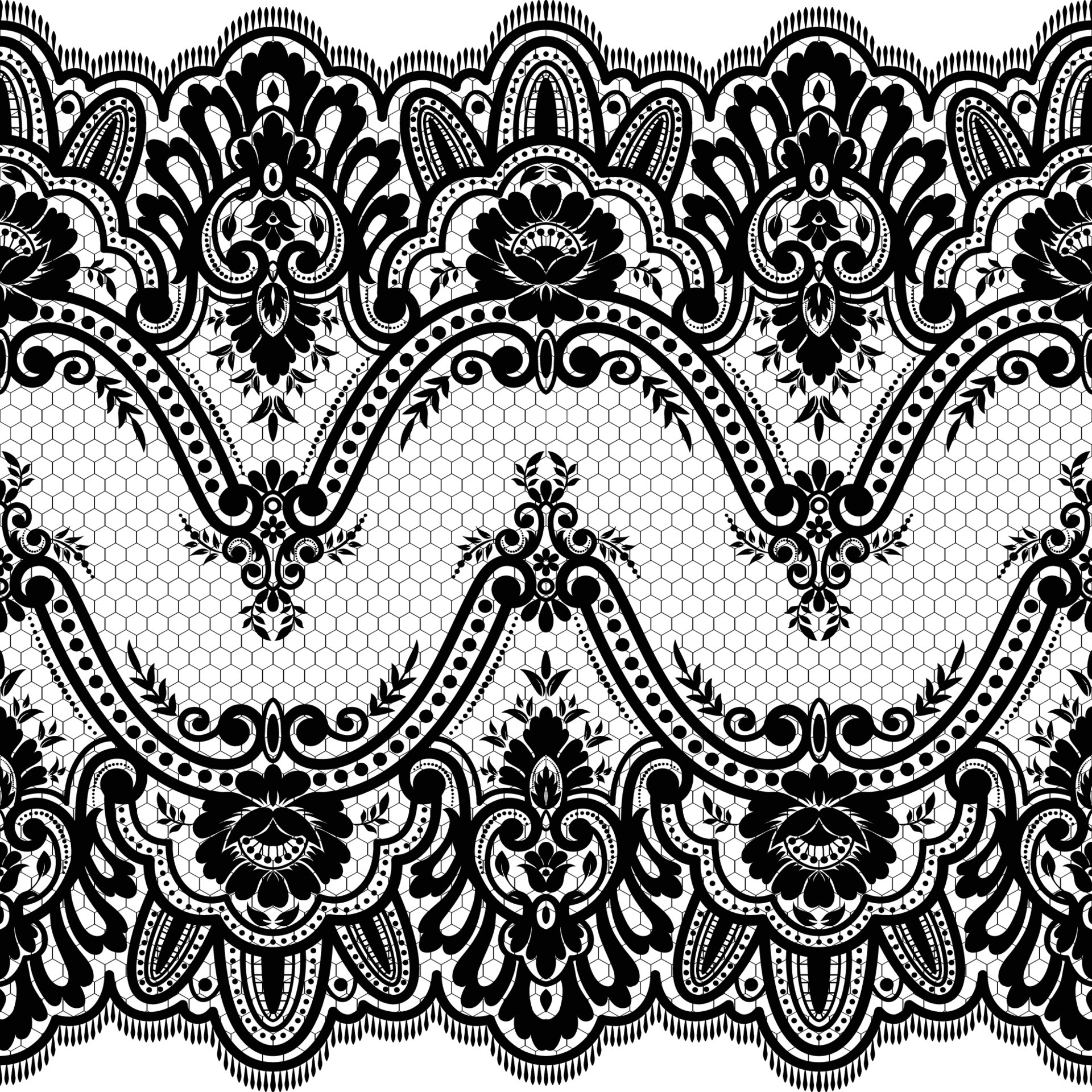 Abstract seamless lace pattern with flowers 7118109 Vector Art at Vecteezy
