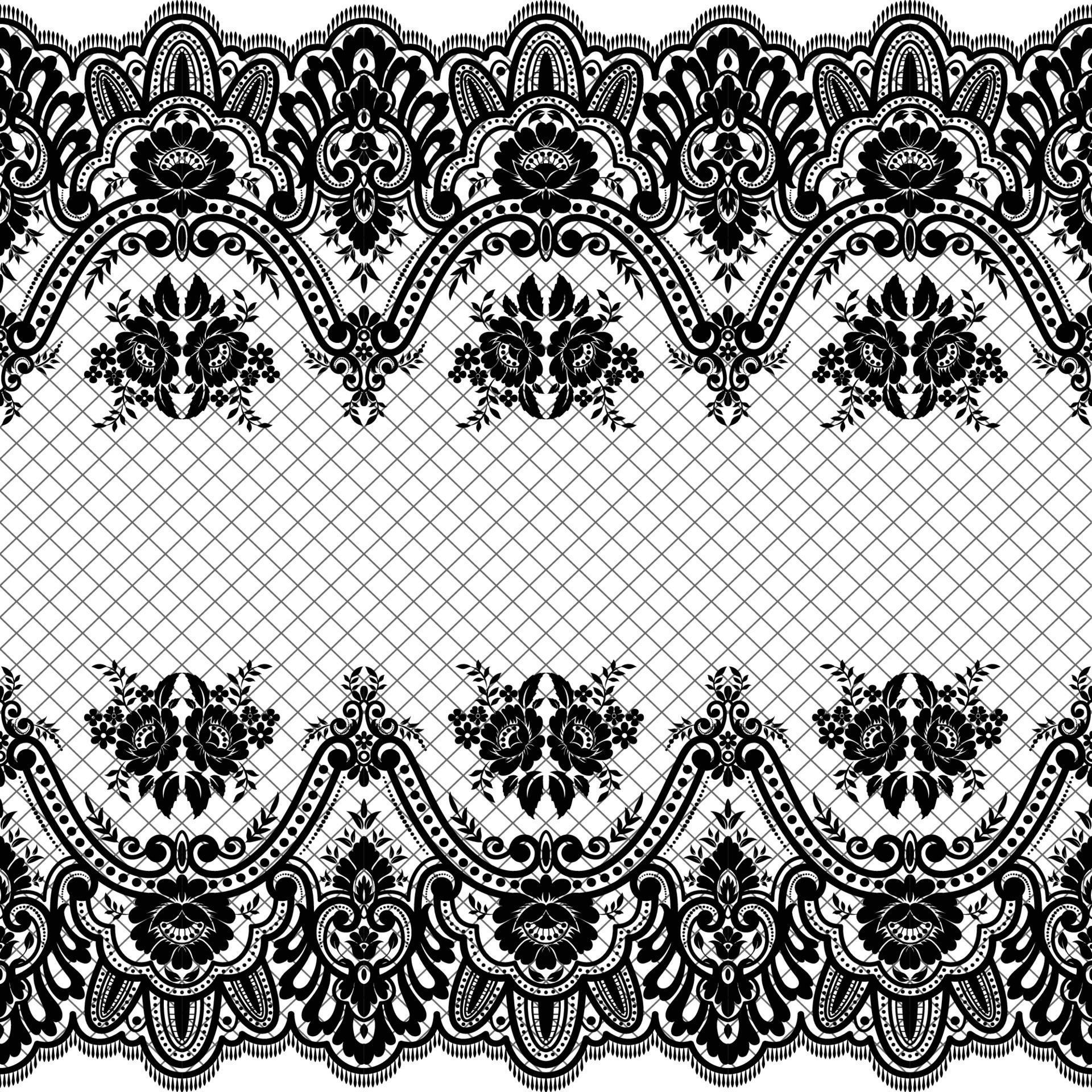 Abstract seamless lace pattern with flowers 7118112 Vector Art at Vecteezy