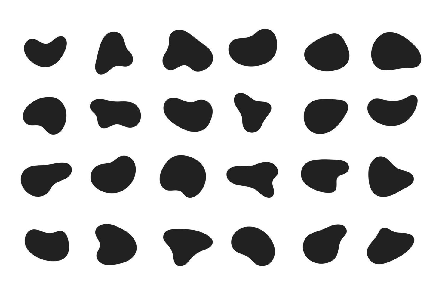 24 Modern Liquid Irregular Blob Shape Abstract Elements Graphic Flat