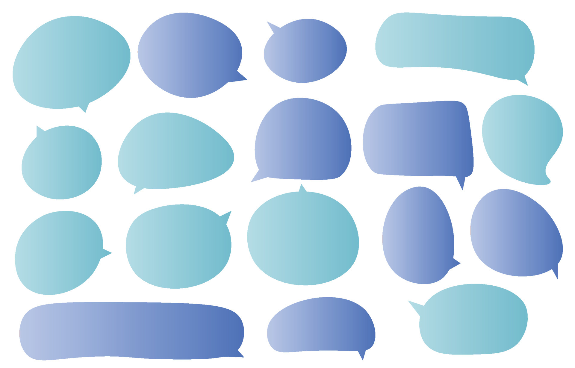 Set speech bubbles on white background. chat box or chat vector square ...