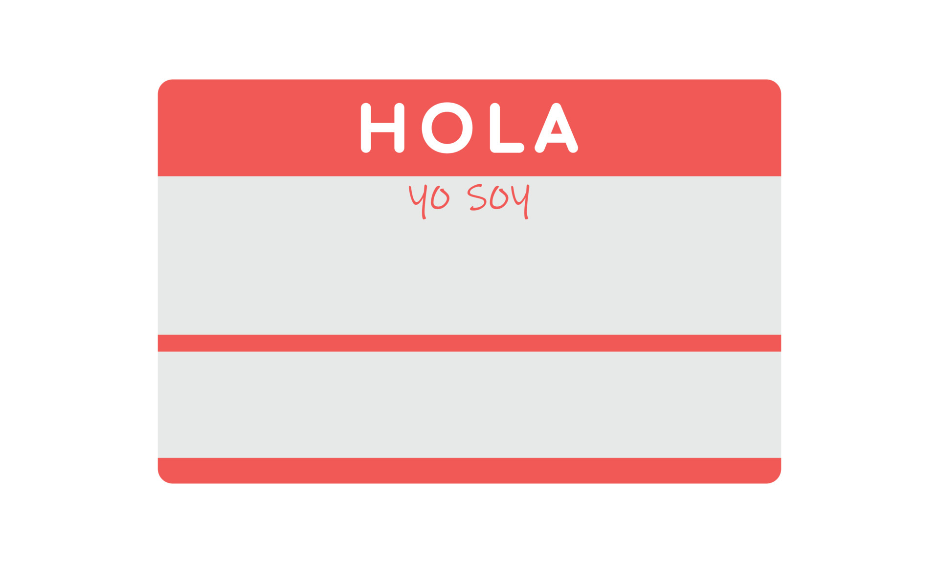 Hola Yo Soy Etiqueta Hola Soy Plantilla Espa ola Pegatina De hola-yo-soy-etiqueta-hola-soy-plantilla-espa-ola-pegatina-de