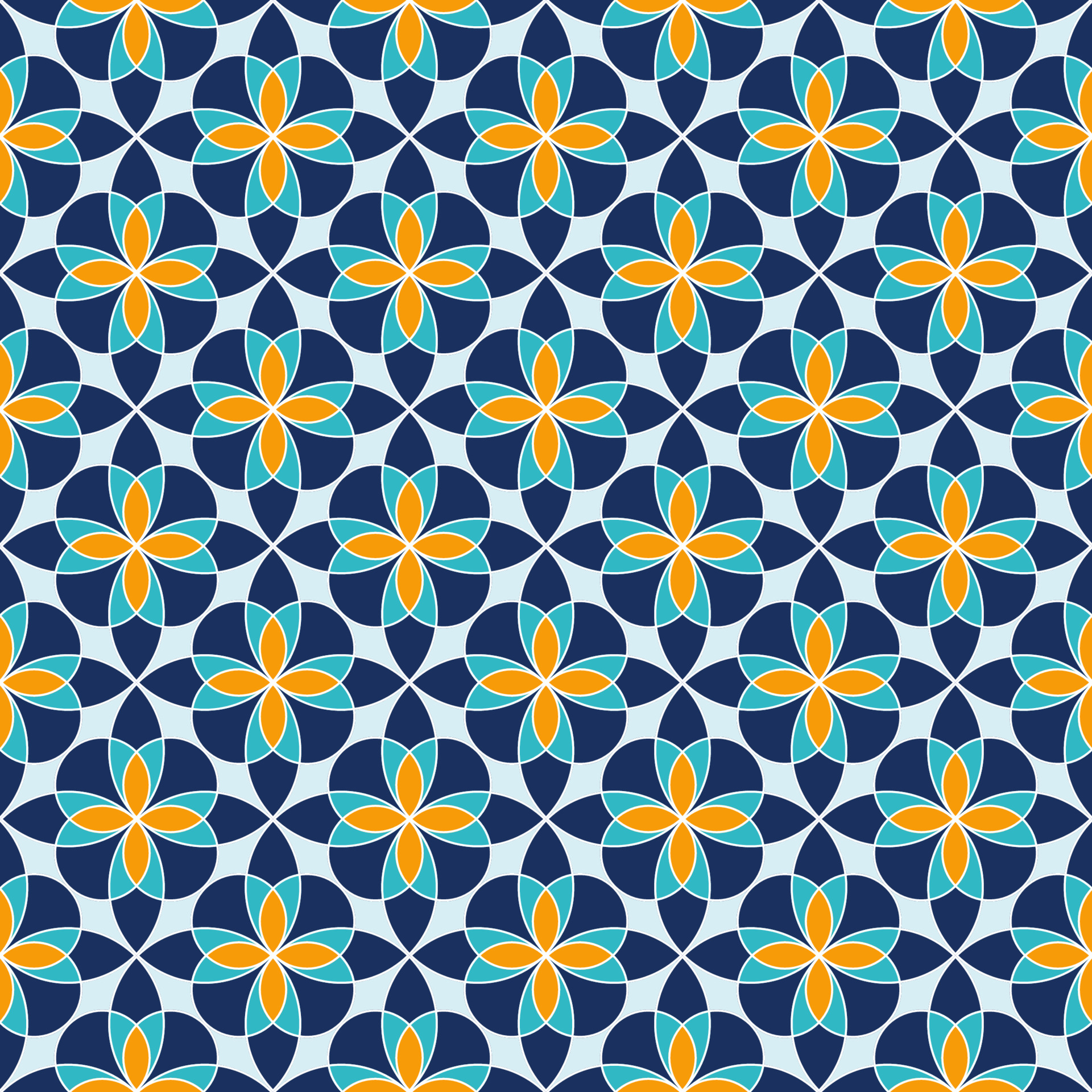 Abstract Moroccan flower seamless pattern vector background 7125963 ...