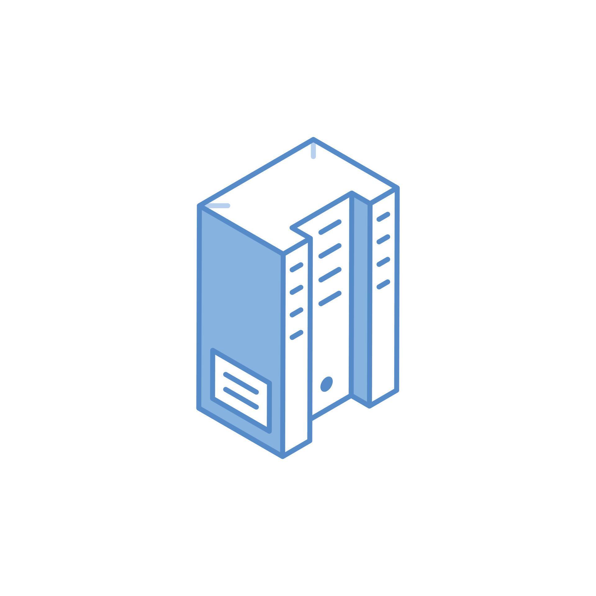 Data storage, isometric icon of server rack 7127941 Vector Art at Vecteezy