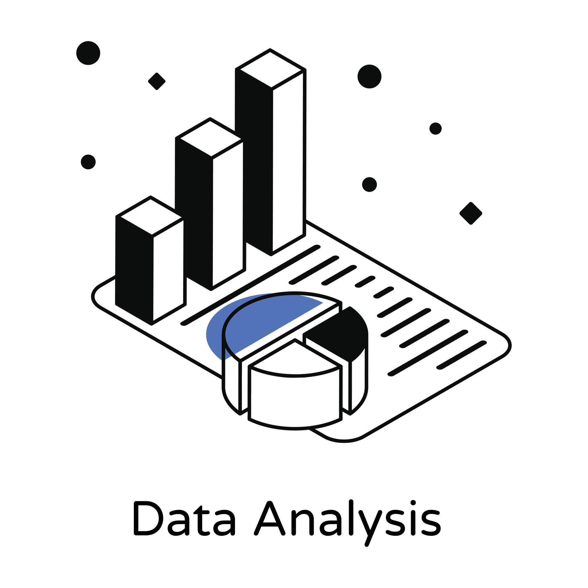 An icon of data analysis isometric design 7132194 Vector Art at Vecteezy