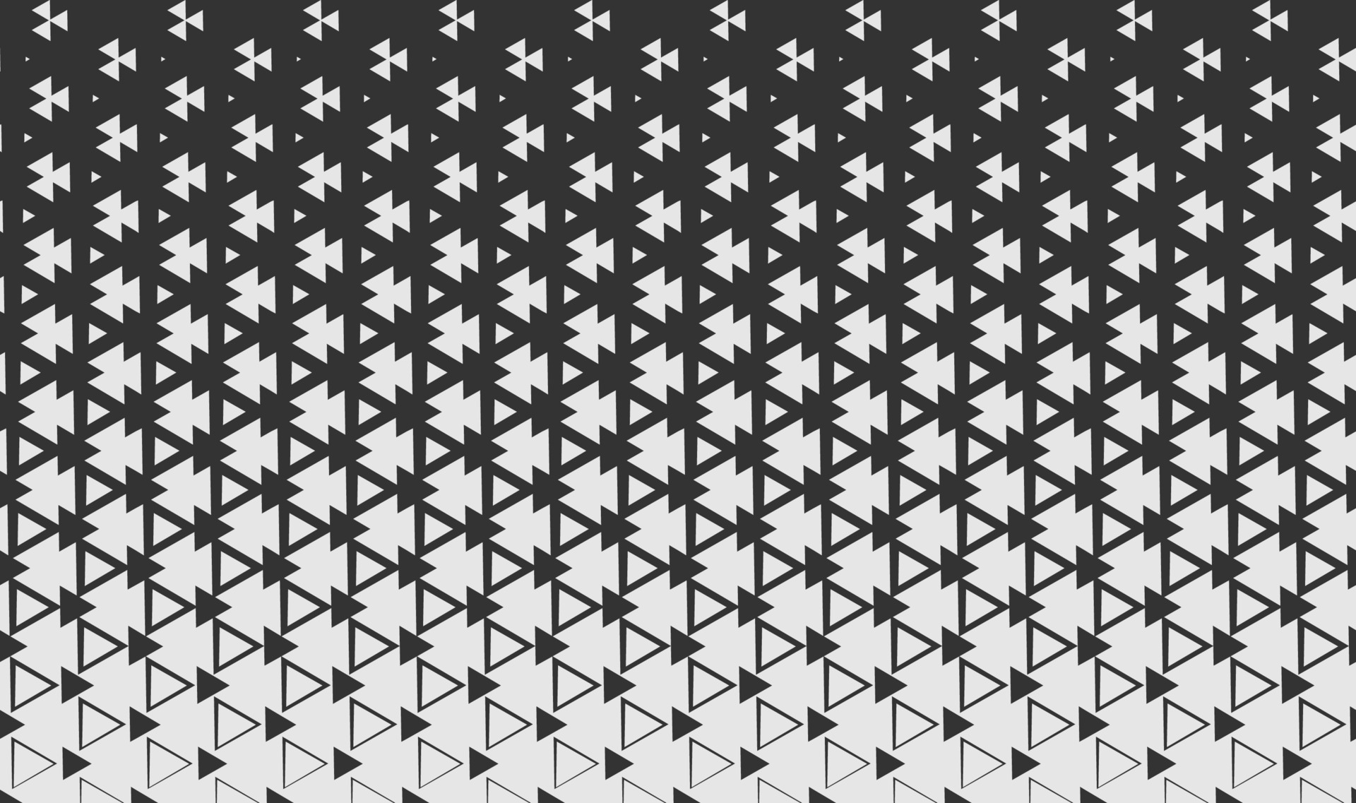 Geometric Monochrome Seamless Pattern With Triangles And Gradient