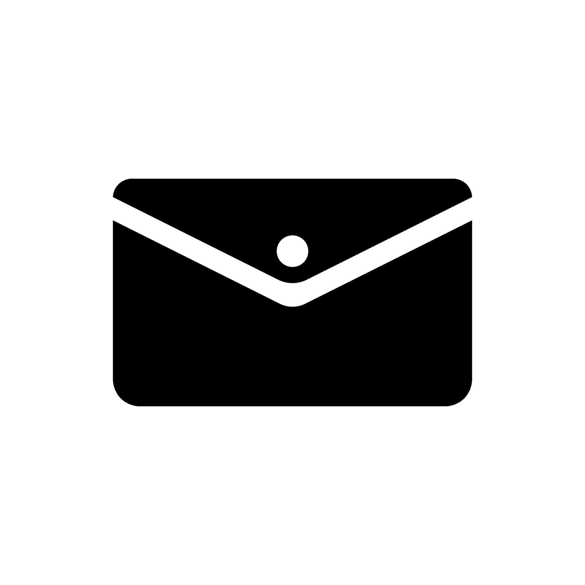 Black icon, envelope. 7140571 Vector Art at Vecteezy