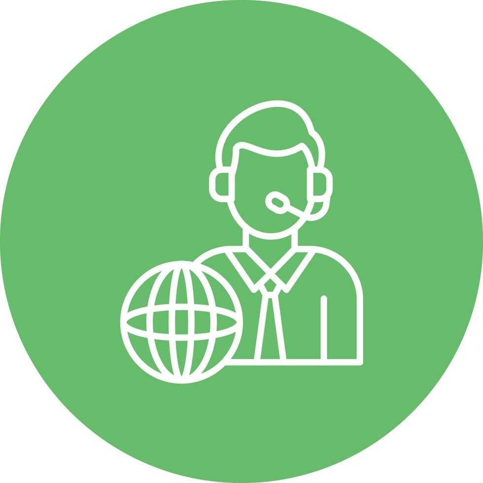 Interpreter Line Circle Background Icon 7140717 Vector Art at Vecteezy