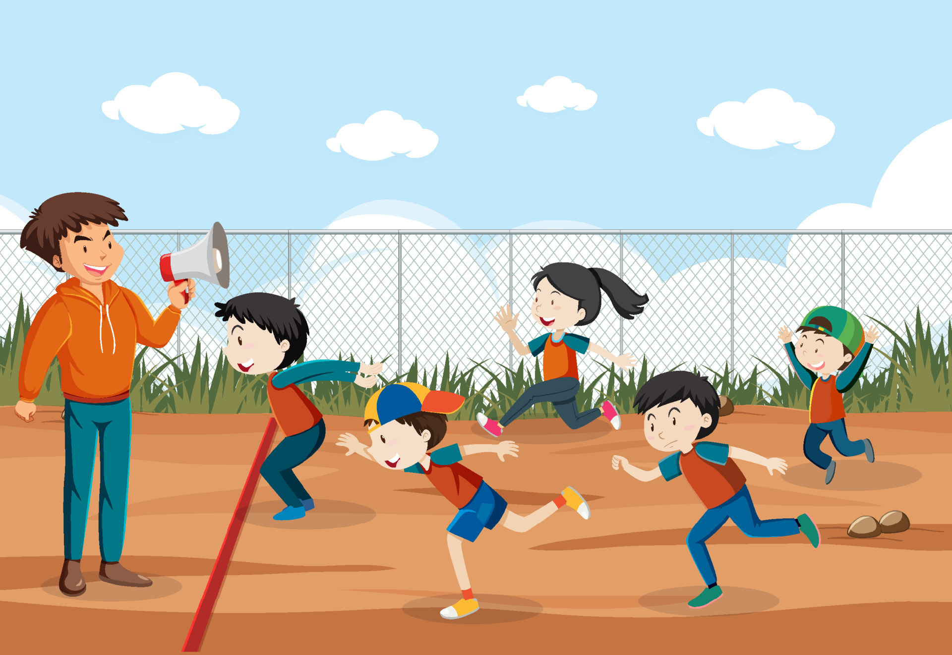 Kids playing red light green light game 7141418 Vector Art at Vecteezy Kids playing red light green light game 7141418 Vector Art at Vecteezy