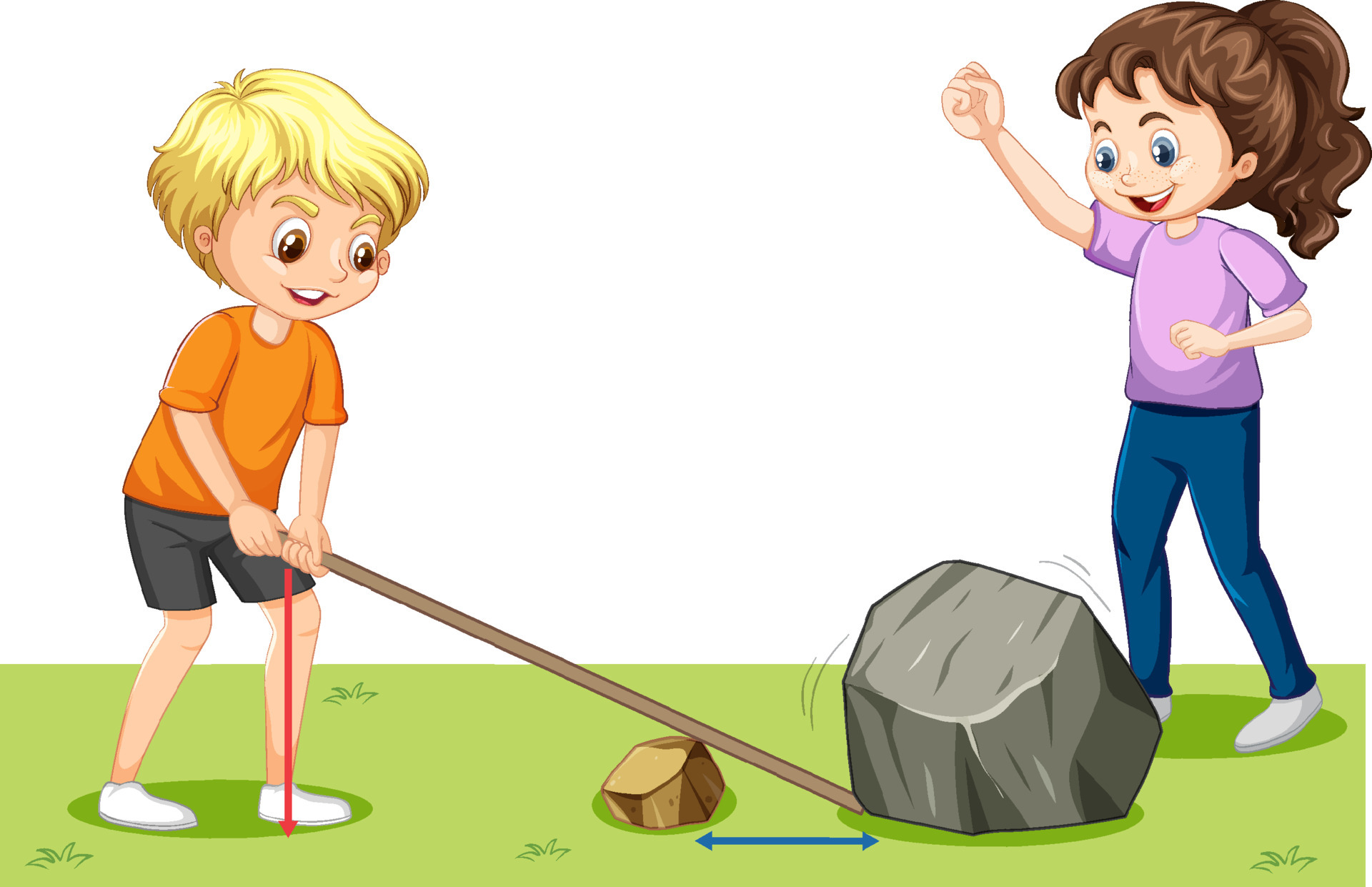 Levers simple machine science experiment 7145079 Vector Art at Vecteezy