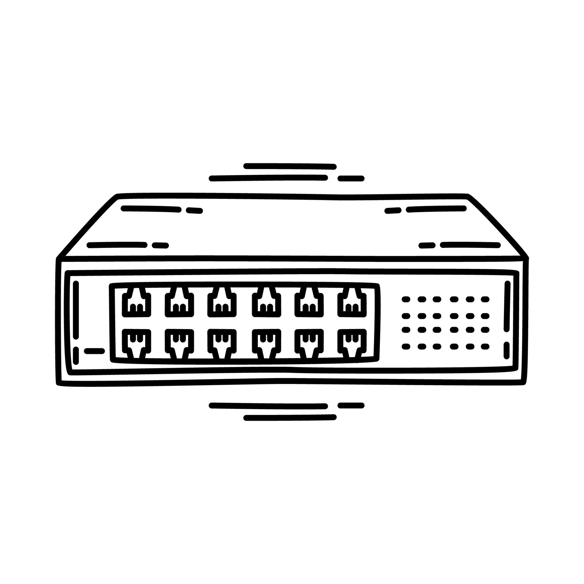 Ethernet Hub Network Icon. Doodle Hand Drawn or Outline Icon Style ... Ethernet Hub Network Icon. Doodle Hand Drawn or Outline Icon Style ...