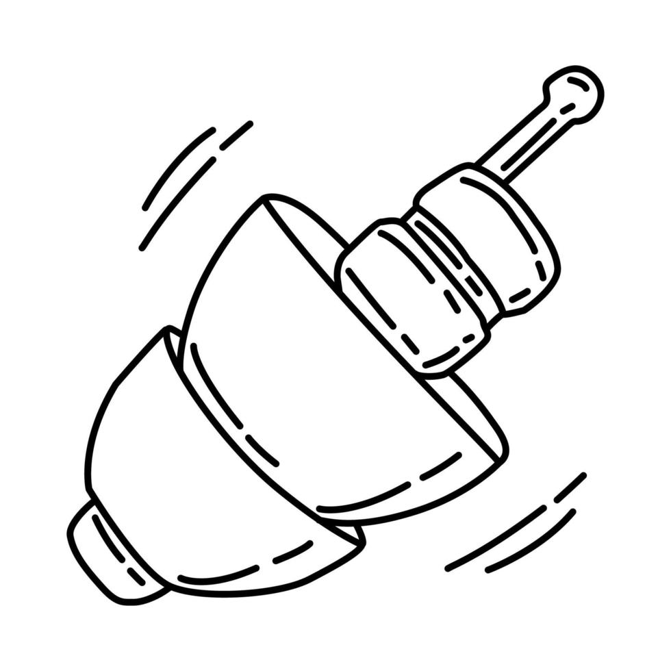 Ear Protection Icon. Doodle Hand Drawn or Outline Icon Style. 7151189 ...
