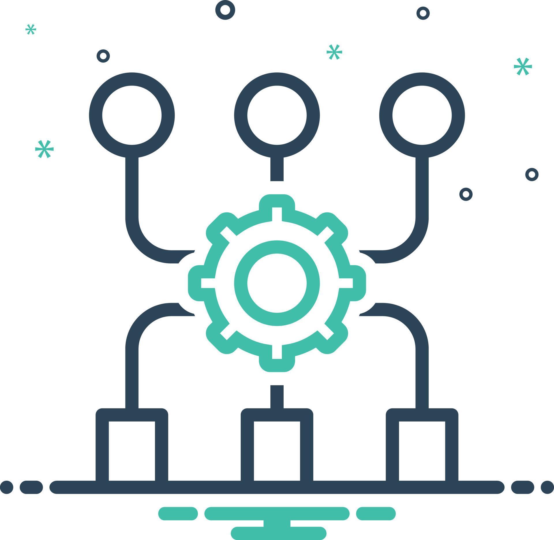 Mix icon for program algorithm 7151583 Vector Art at Vecteezy