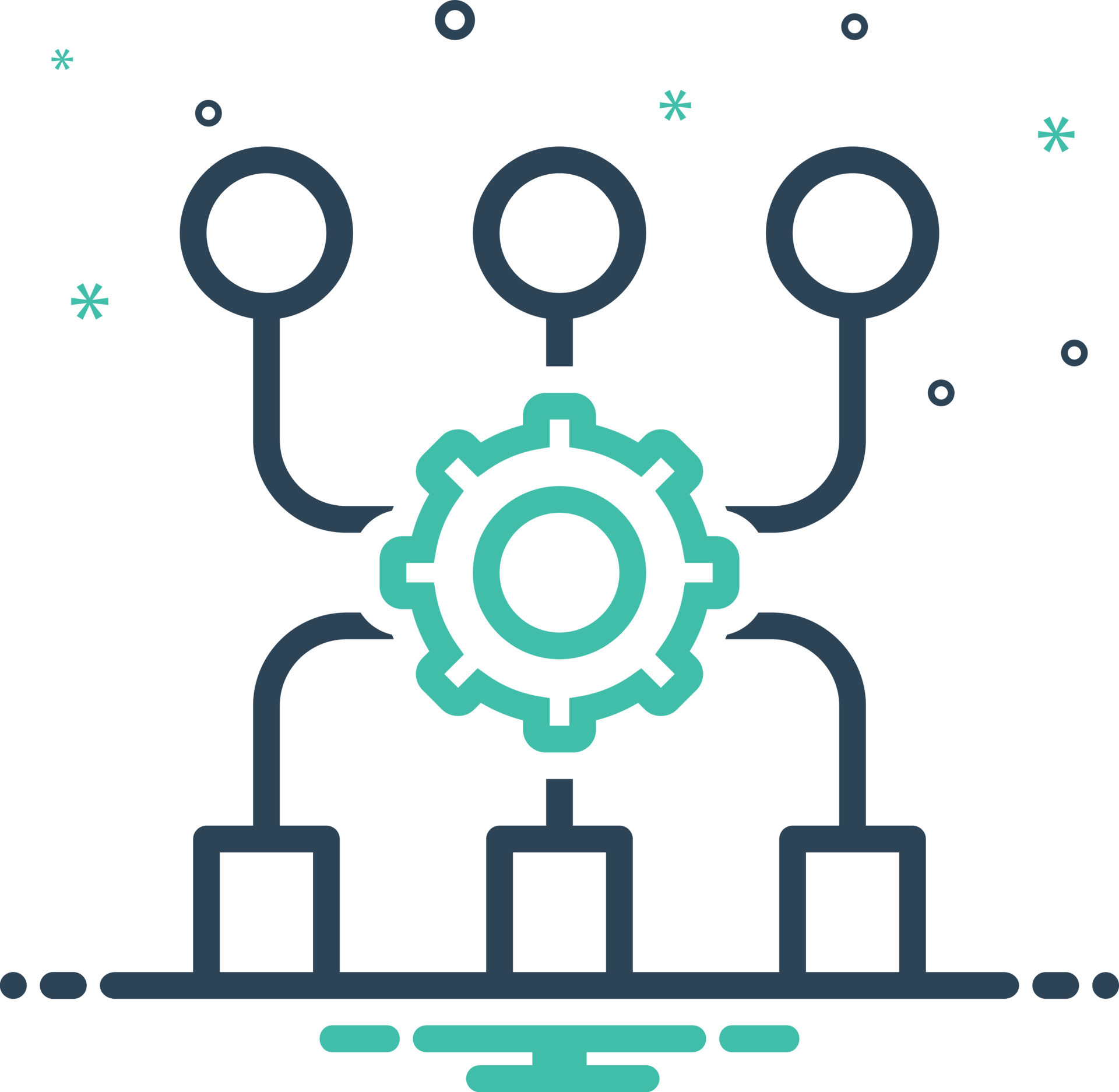 Mix icon for program algorithm 7151583 Vector Art at Vecteezy