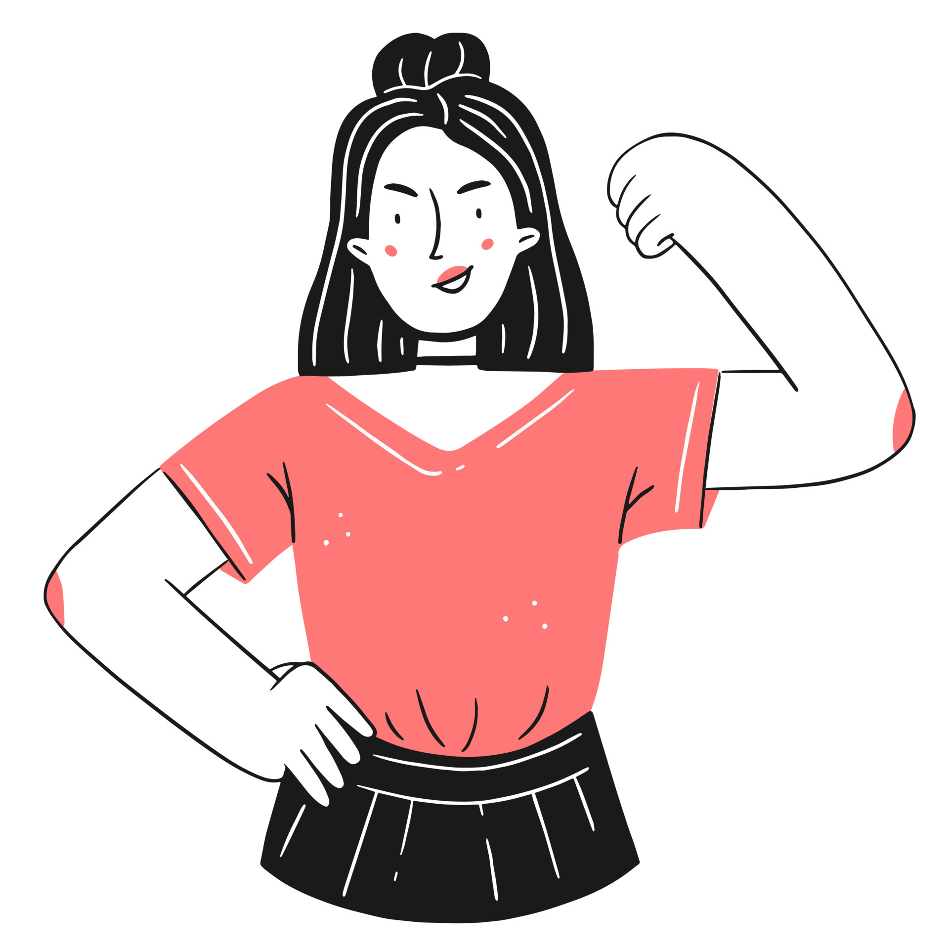 Powerful Woman Illustration