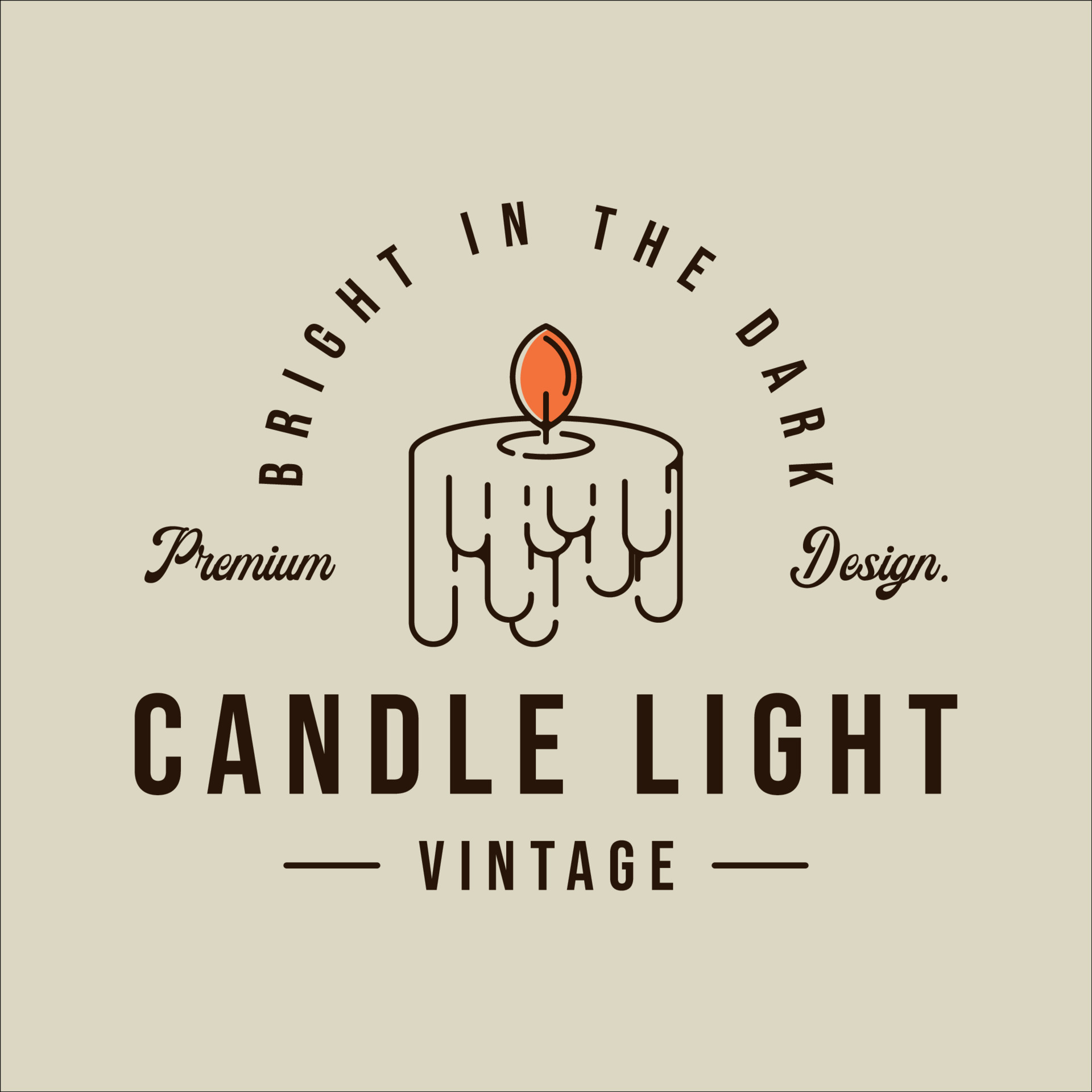 candle logo line art vector simple minimalist illustration template ... candle logo line art vector simple minimalist illustration template ...