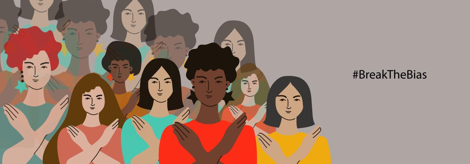 Break The Bias Womens Movement Against Discrimination Womens Day