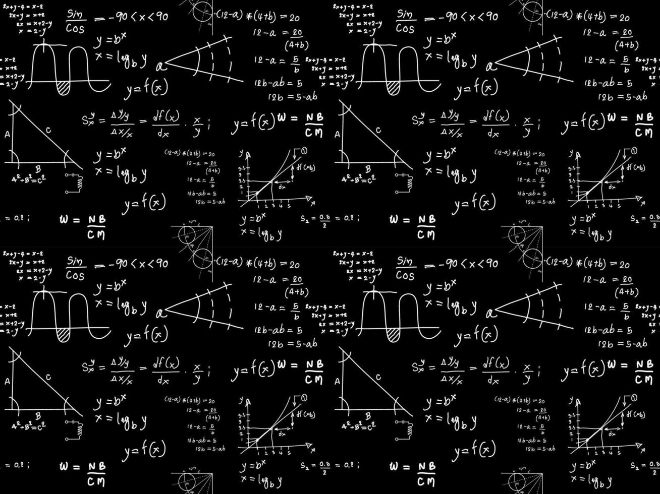 Hand Drawn Physic Formulas Science Knowledge Education Chem Formula