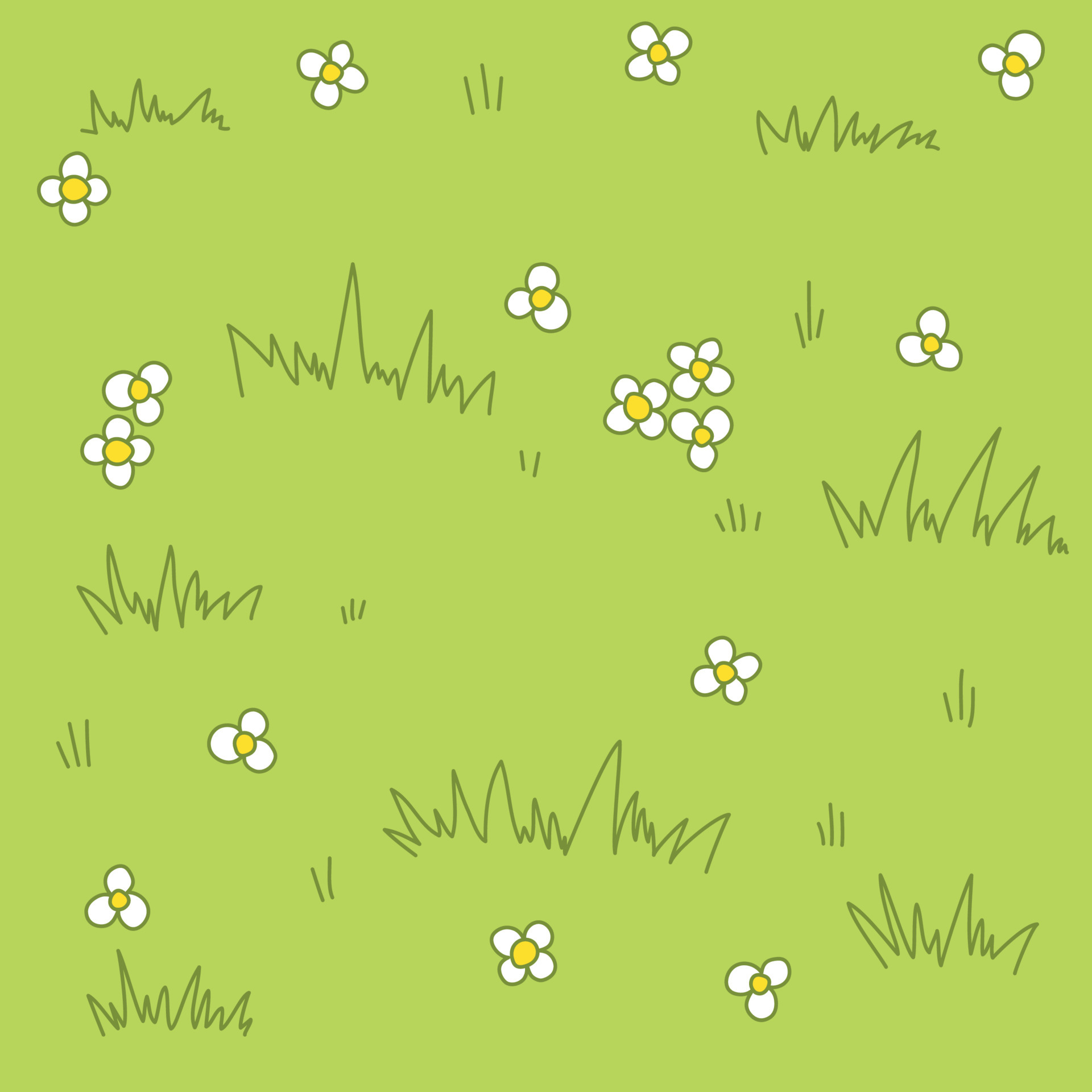Green Fresh Grass Herb Seamless Repeat Vector Background Chamomile In Grass Texture Summer