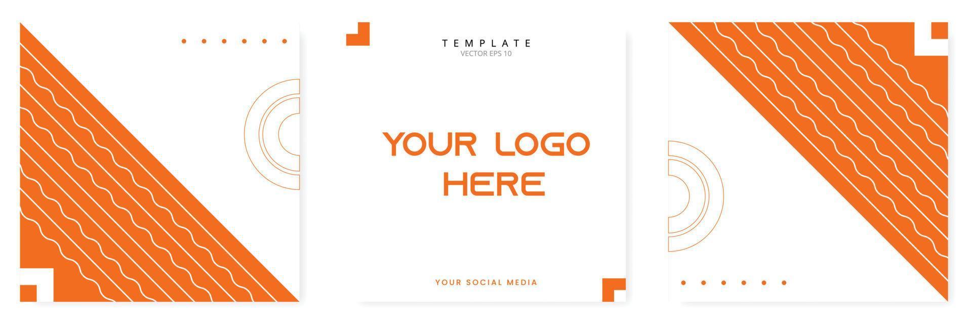 Social Media Stories and Main Feed Cover. Background Template with ...