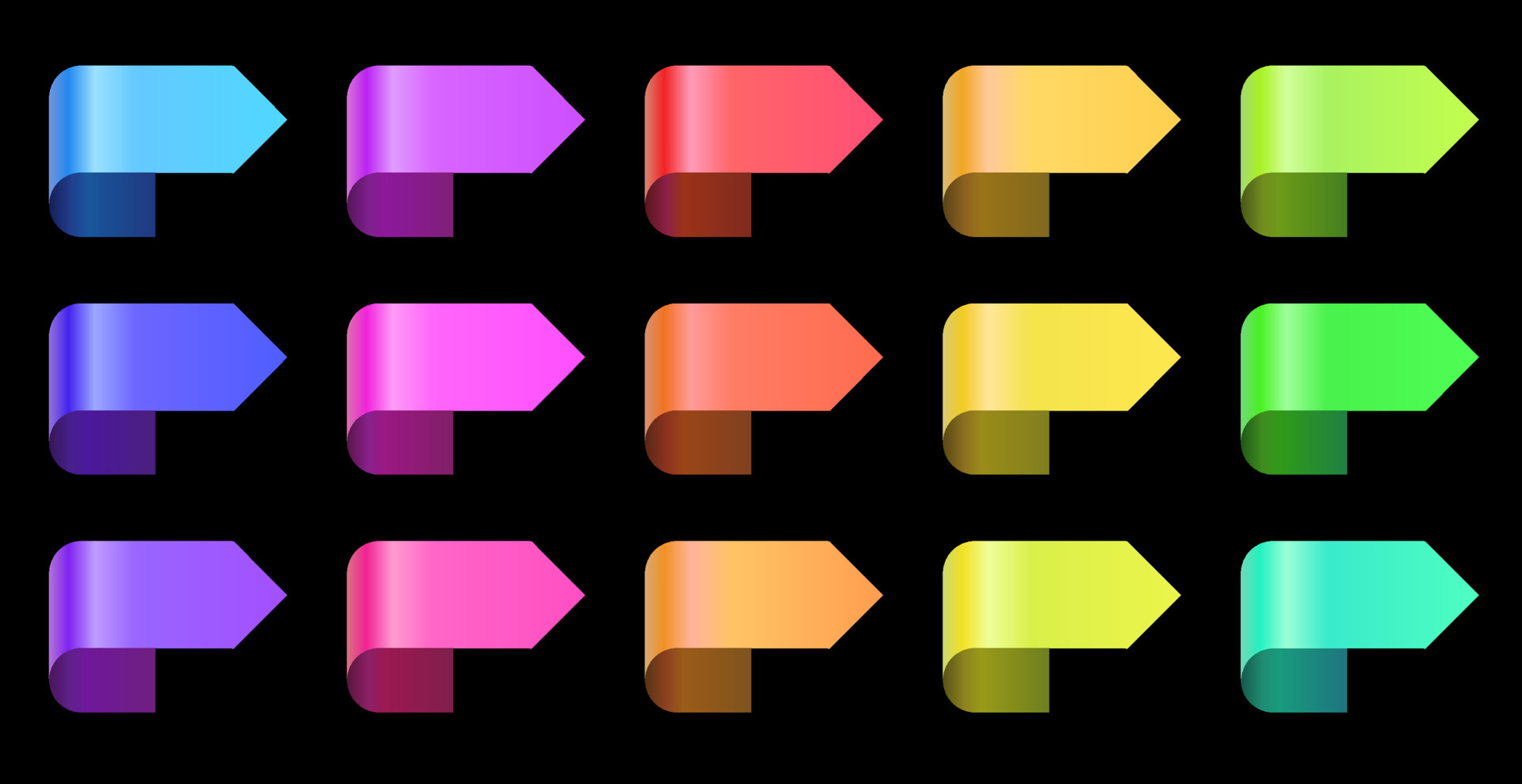 Abstract bullet points in different color gradient. Abstract geometric ... Abstract bullet points in different color gradient. Abstract geometric ...
