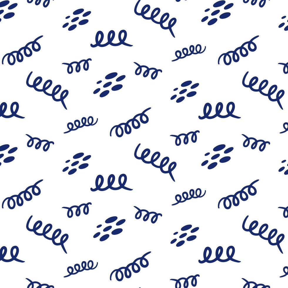 Curls Abstract Scribble With Hand Drawn Line Doodle Decorative Curls Swirls Twirls