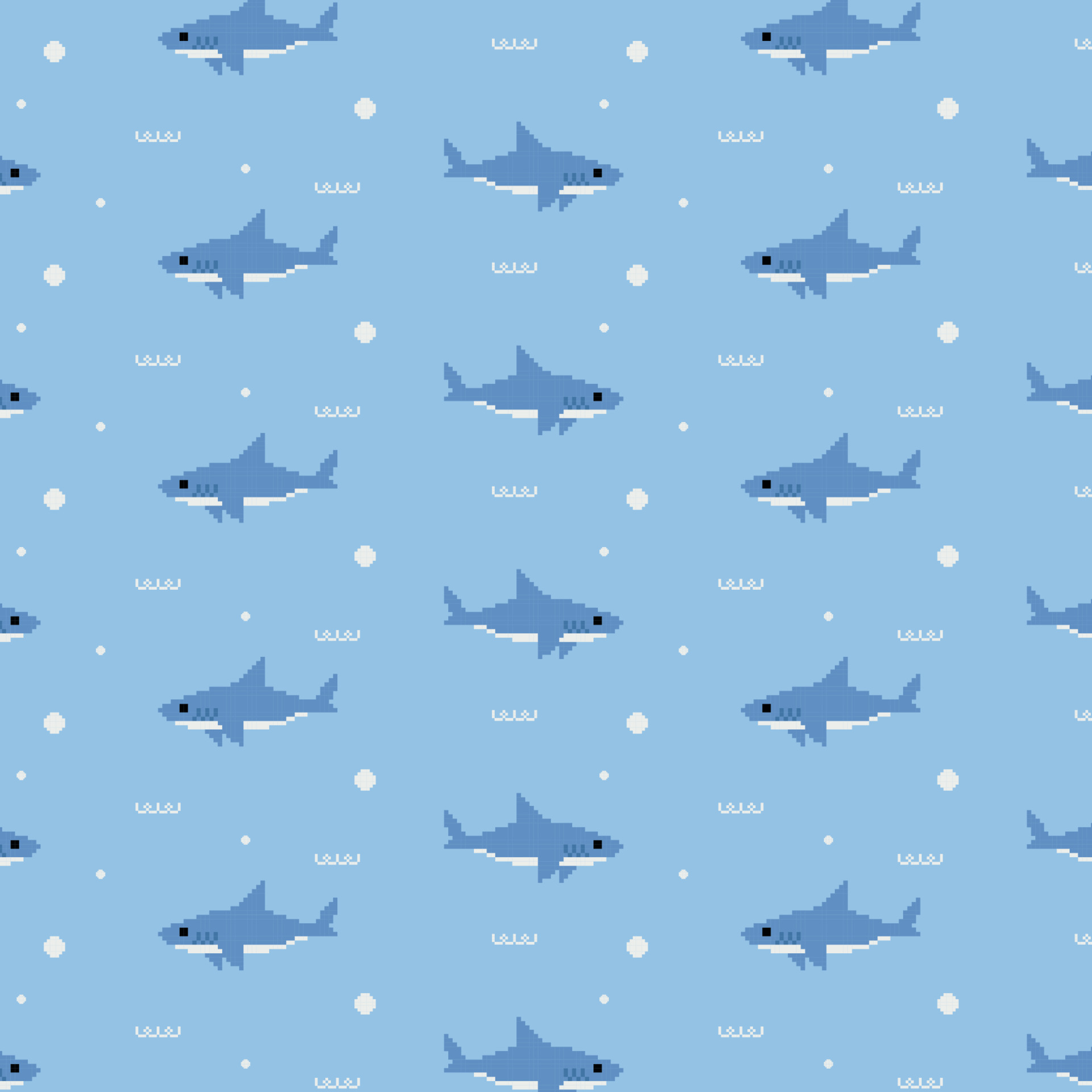 Cute Shark Pattern Background 7166684 Vector Art At Vecteezy