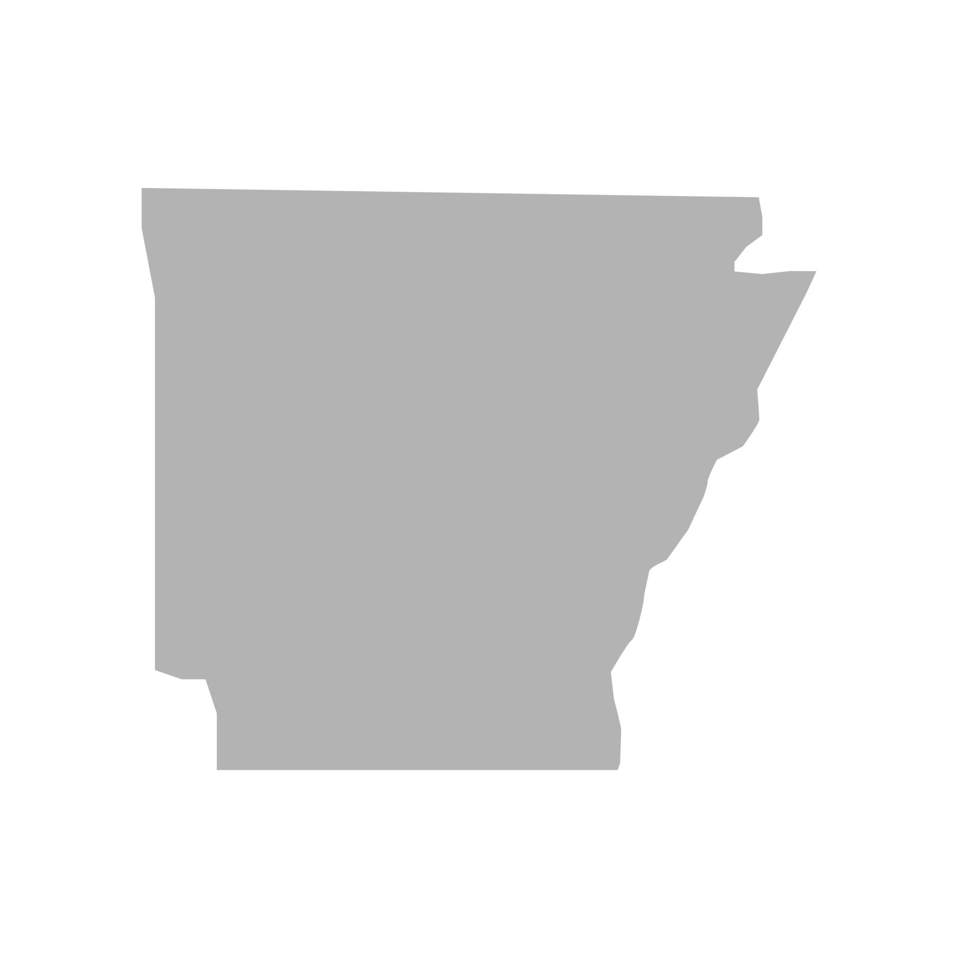 Arkansas Map Vector Icon On Isolated White Background 7167757 Vector Art At Vecteezy