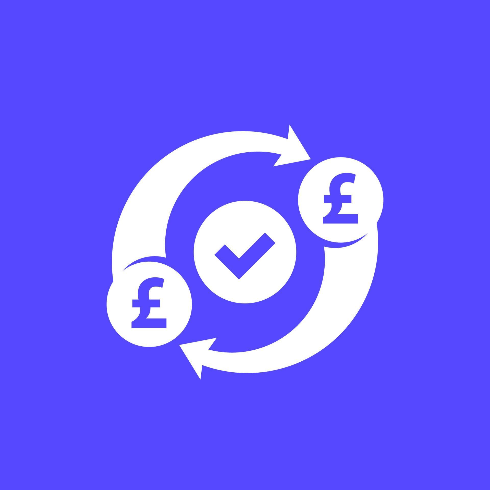 Costs Optimization Or Efficiency Icon With A Pound 7169340 Vector Art