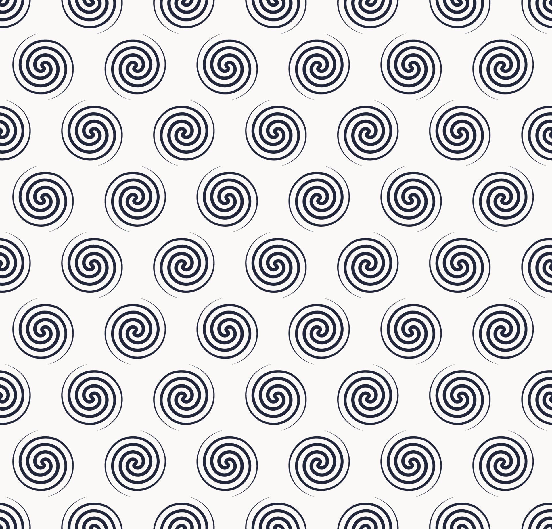Small blue spiral geometric seamless pattern on white background. Use ...