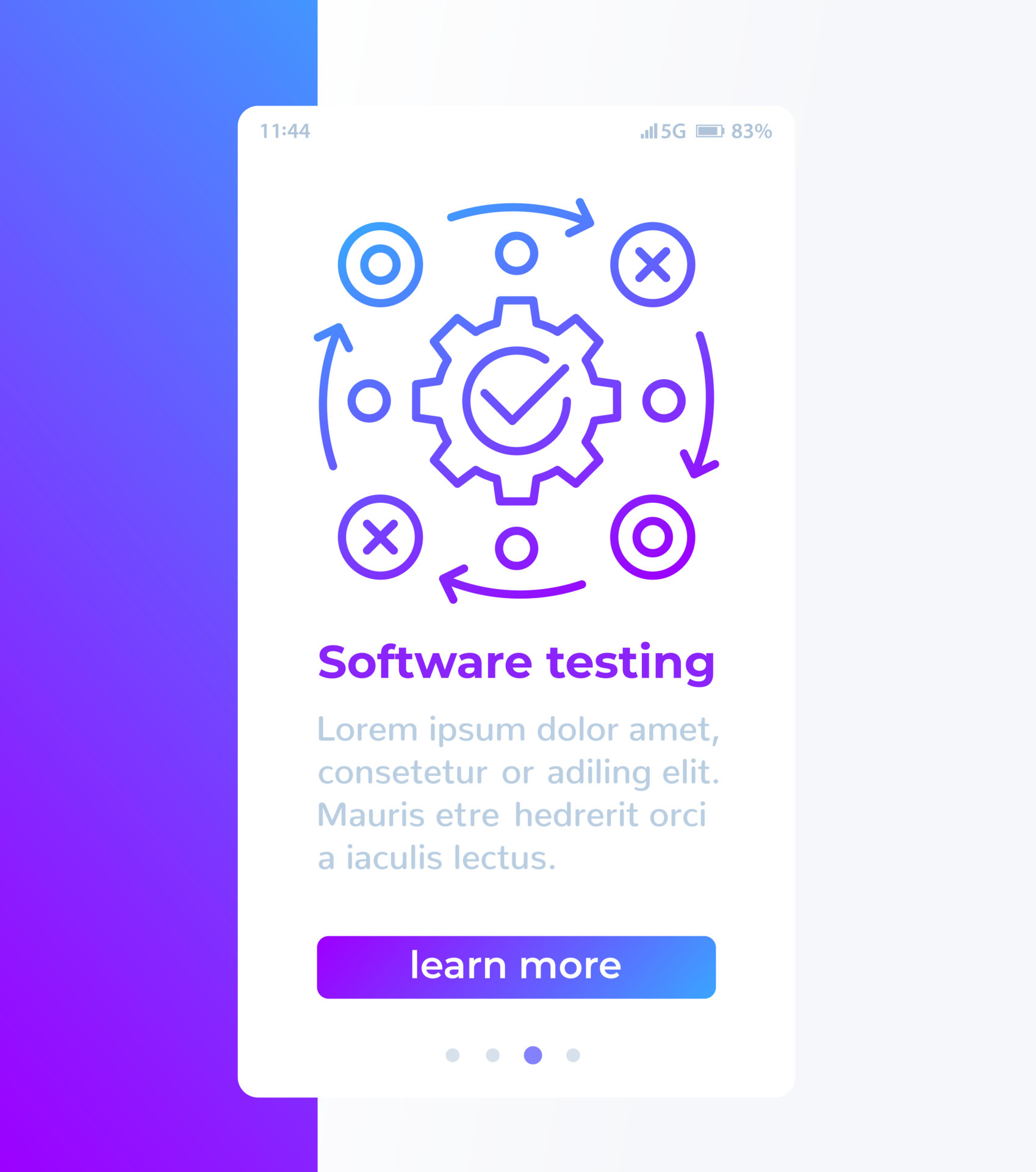 software testing banner design with line icon 7169930 Vector Art at ...