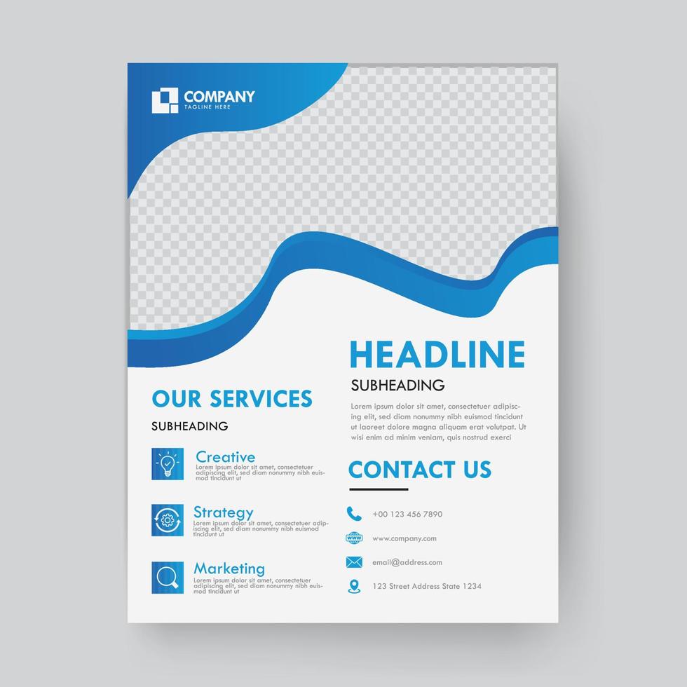 Blue gradient business flyer template design Premium Vector 7173629 ... Blue gradient business flyer template design Premium Vector 7173629 ...