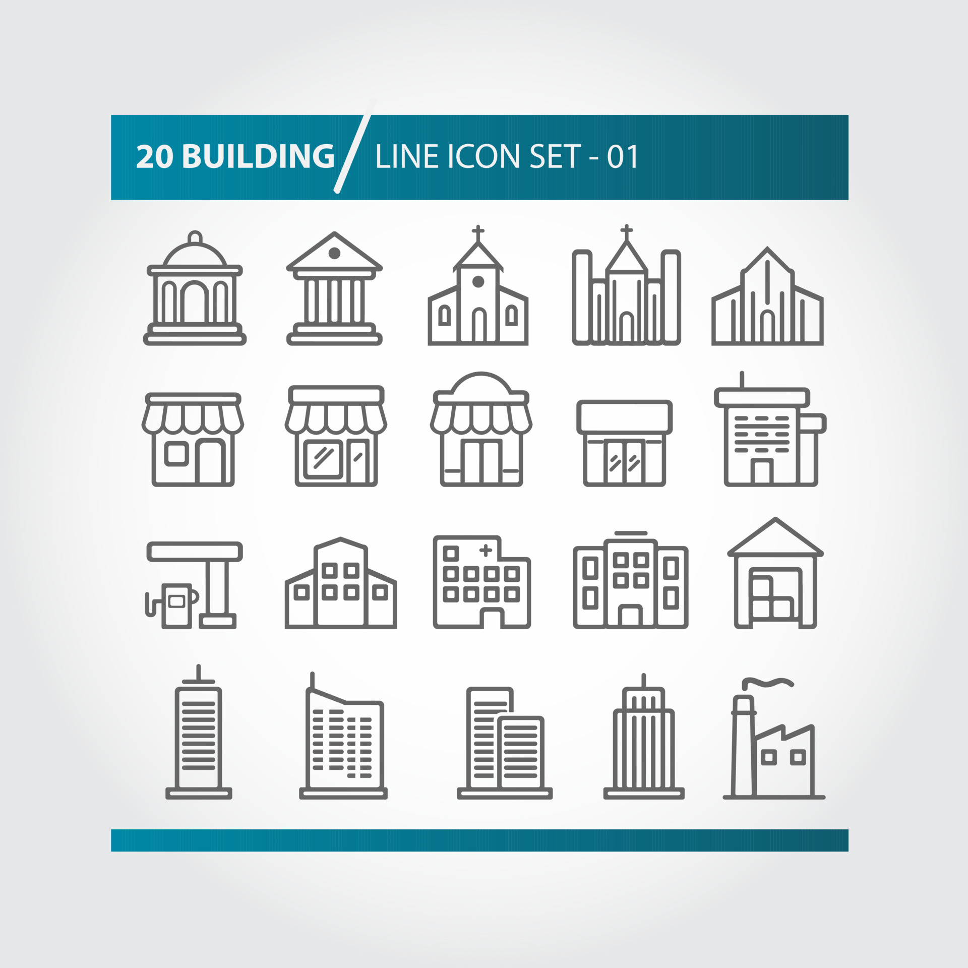 Simple Set of Building Related Vector Icons for Your Site or ...
