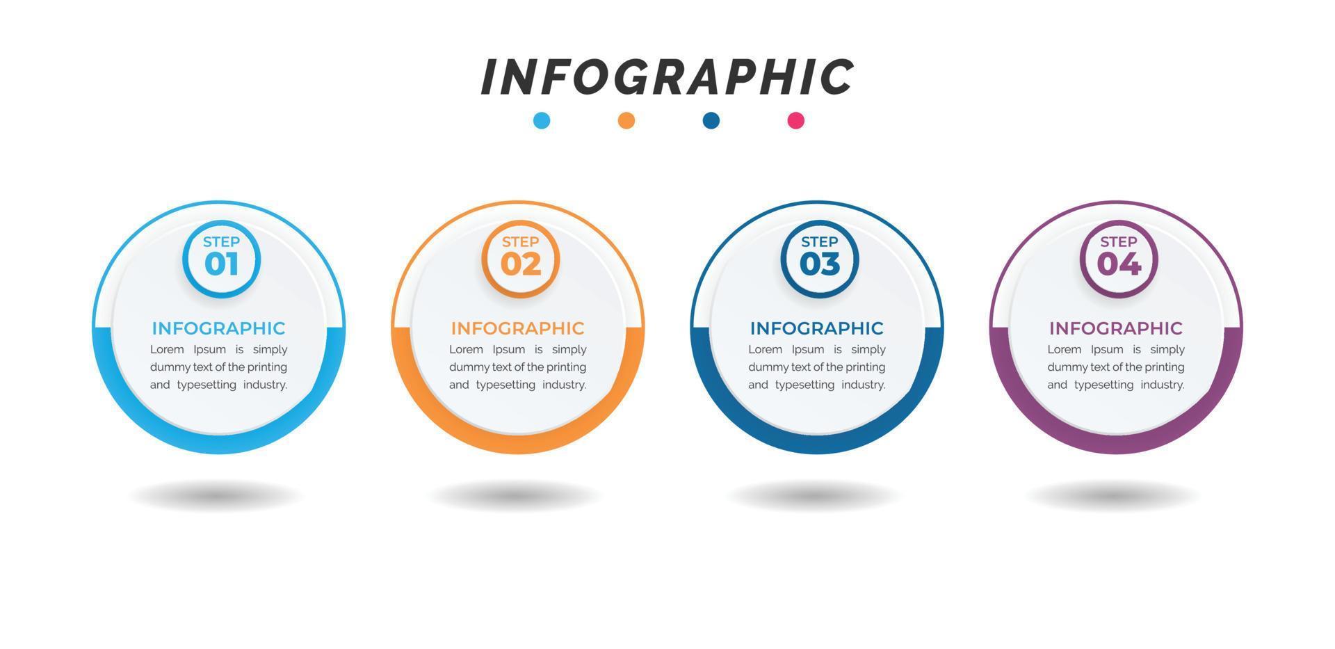 Business data visualization. Process chart. Abstract elements of graph ...