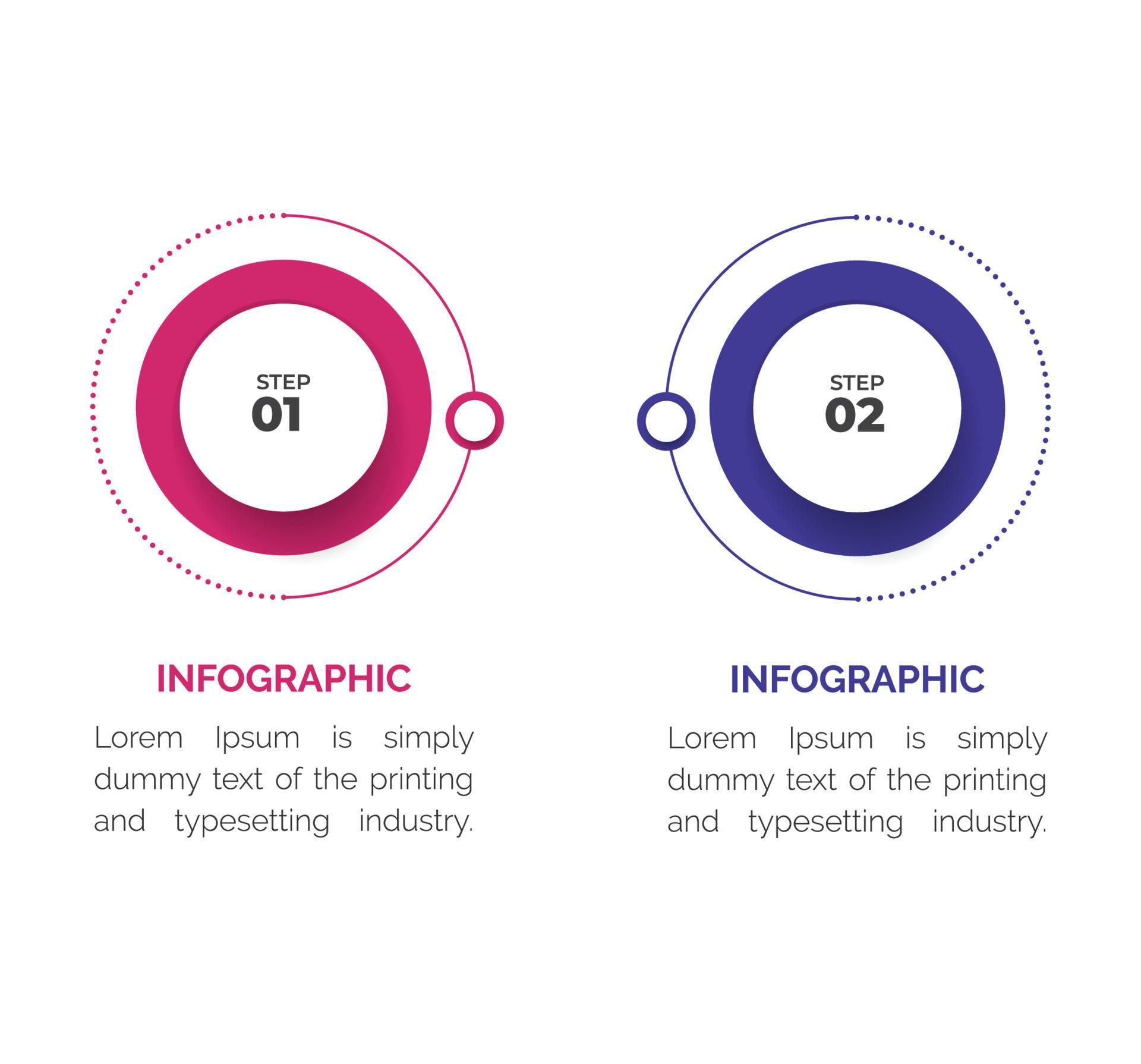 Business data visualization. Process chart. Abstract elements of graph ...