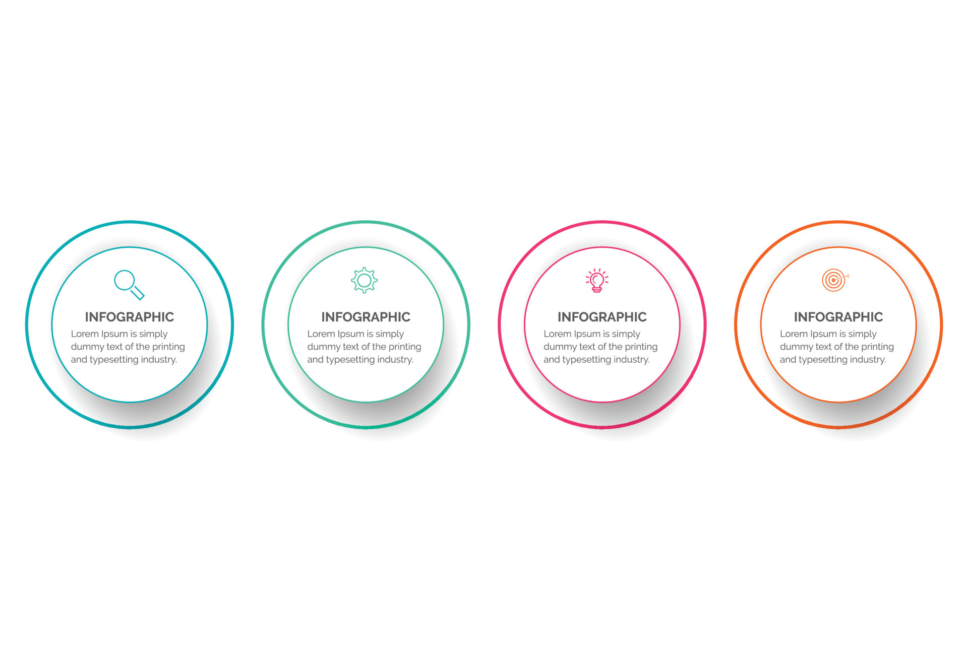Business data visualization. Process chart. Abstract elements of graph ...