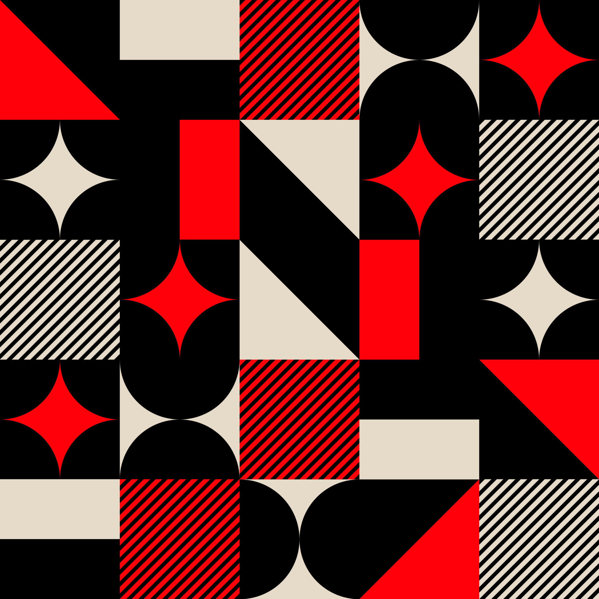 Red and white shapes on white background, Geometrical pattern vectors ...