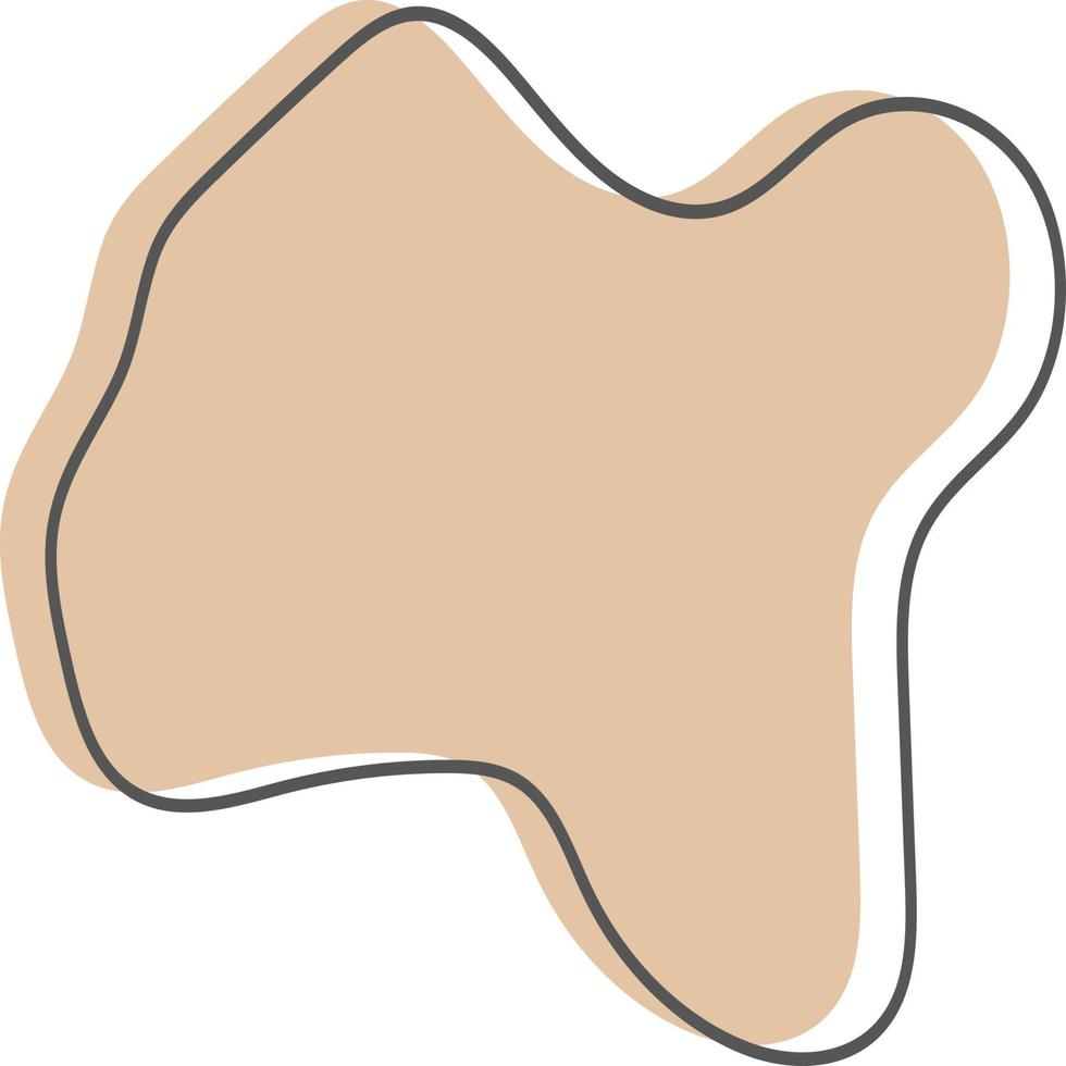 set of abstract organic blob shape elements with line 7188284 Vector ...