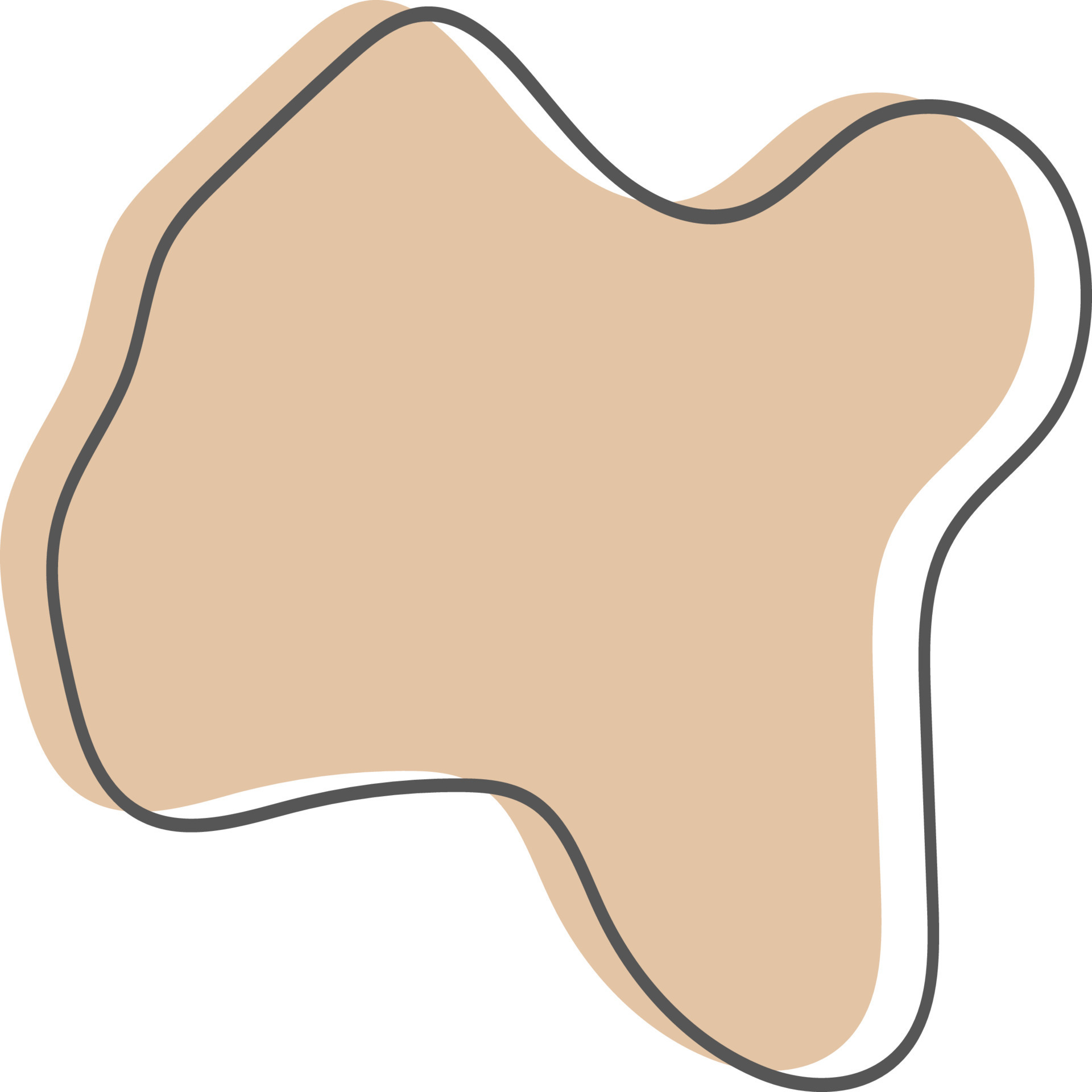 Set Of Abstract Organic Blob Shape Elements With Line 7188284 Vector Art At Vecteezy