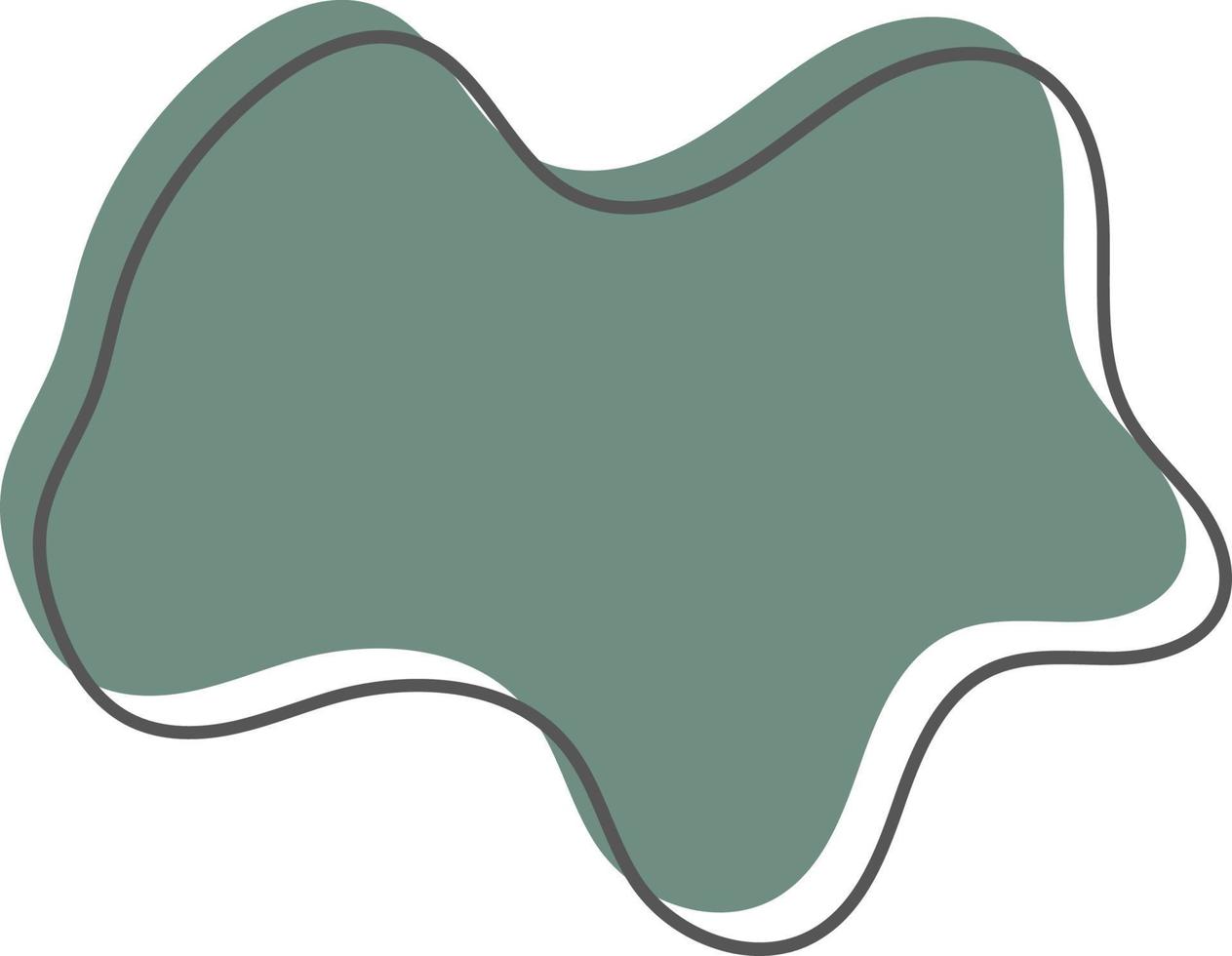 Set Of Abstract Organic Blob Shape Elements With Line 7188343 Vector