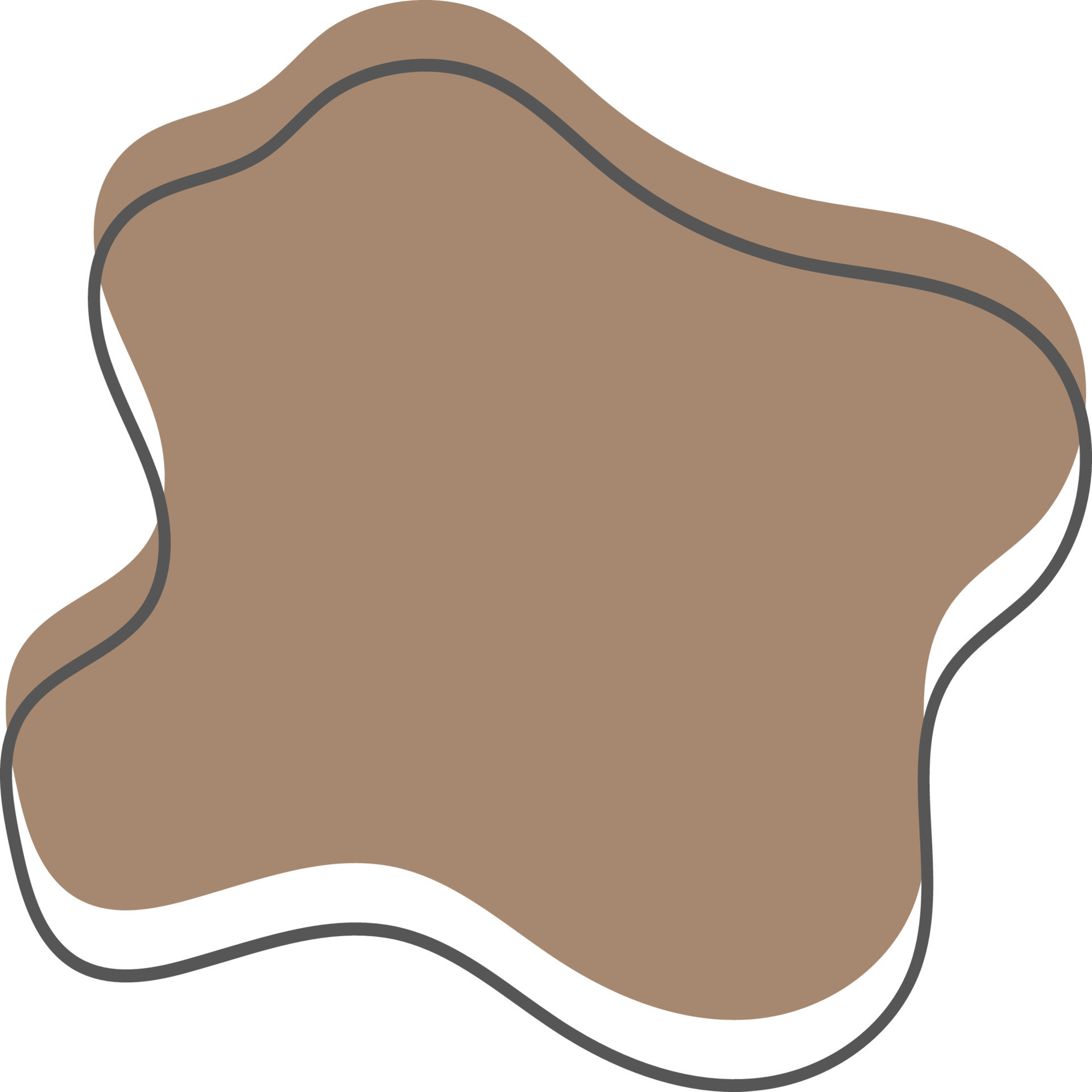 Set Of Abstract Organic Blob Shape Elements With Line 7188381 Vector