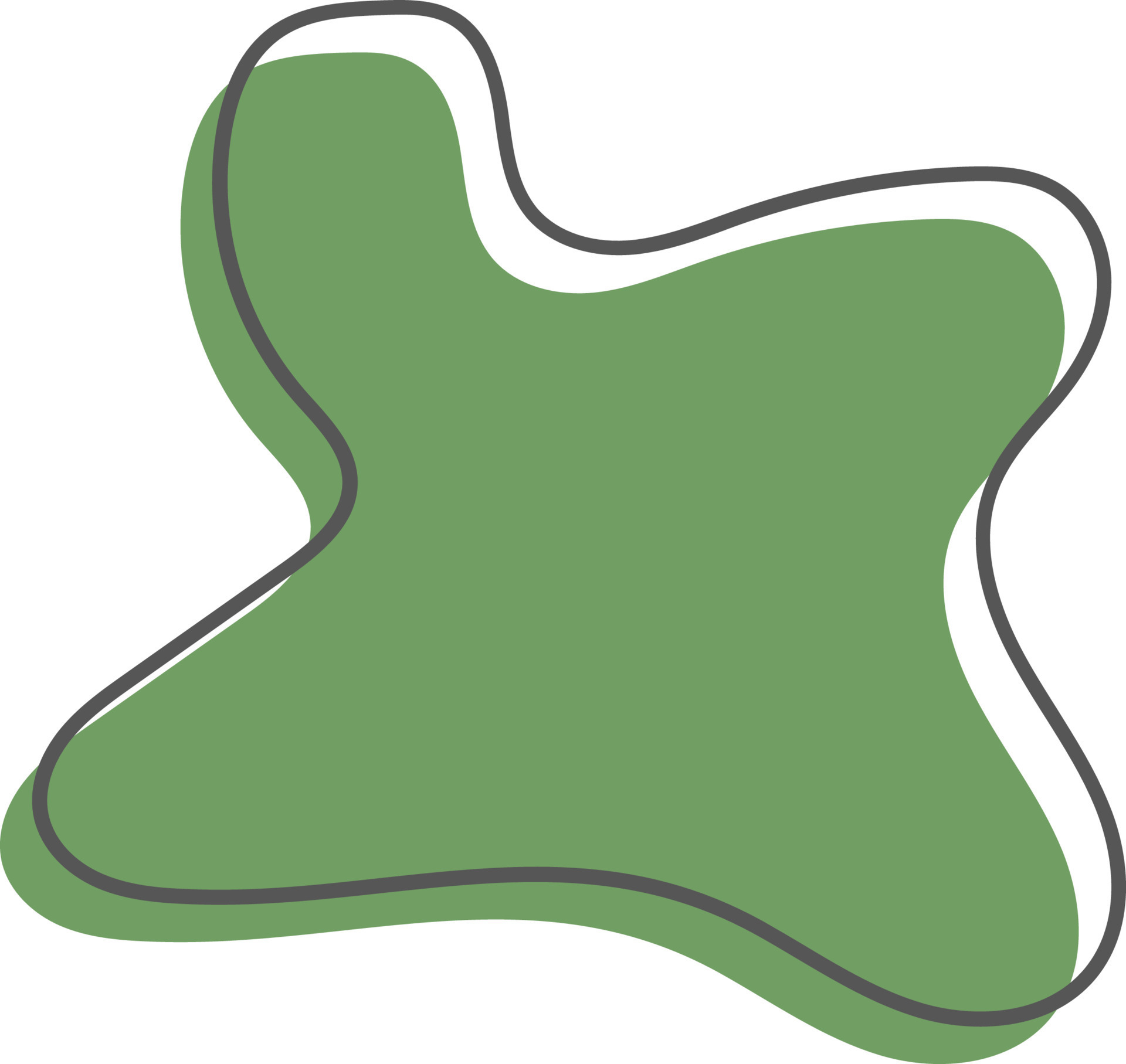 set of abstract organic blob shape elements with line 7188383 Vector ...