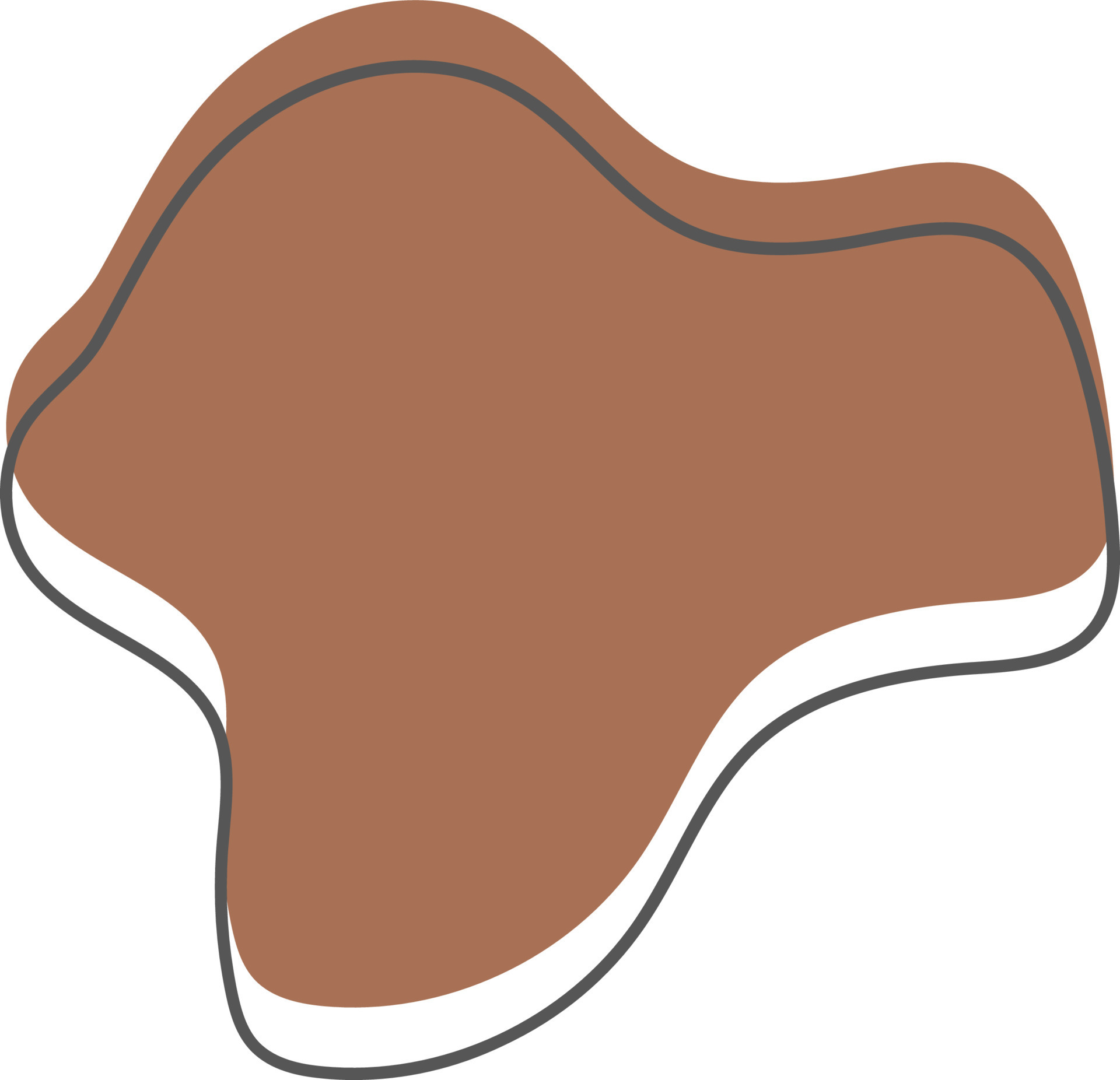 Set Of Abstract Organic Blob Shape Elements With Line 7188439 Vector